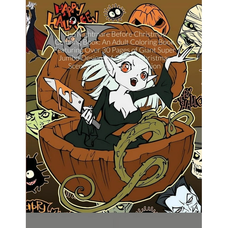 nightmare before christmas coloring book for kids