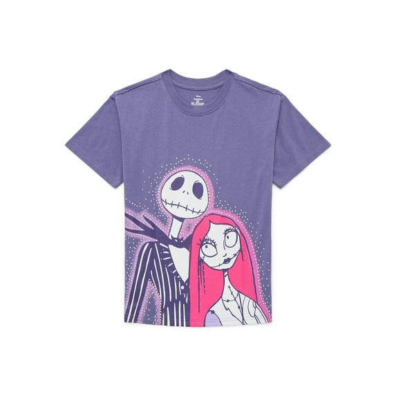 Disney Nightmare Before Christmas Girls Rhinestone Graphic T-Shirt ...