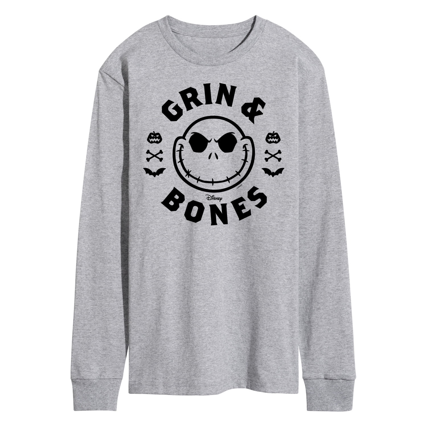 The Nightmare Before Christmas - Grin And Bones - Men's Long Sleeve T ...