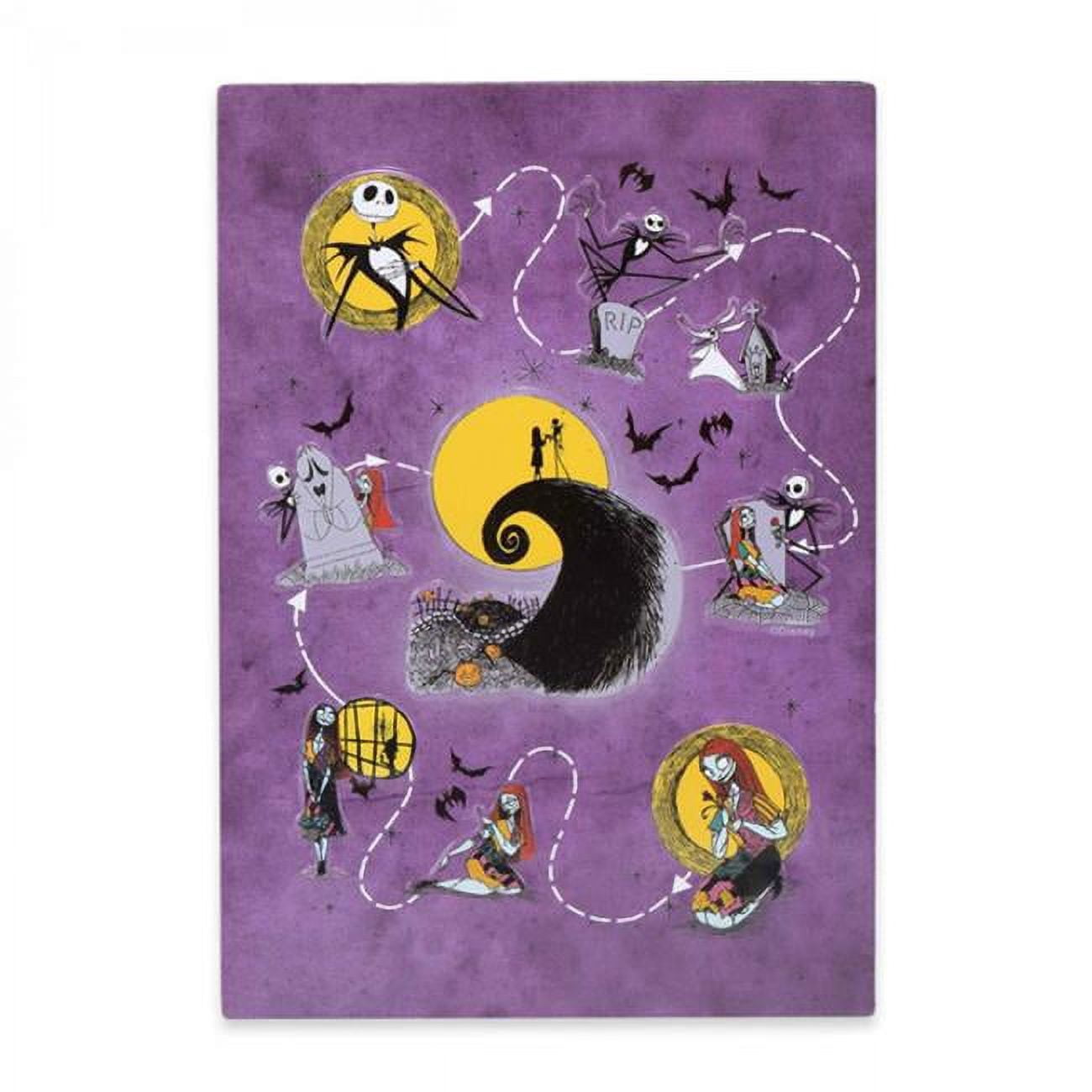 The Nightmare Before Christmas Halloween Town Map Metal Magnet ...