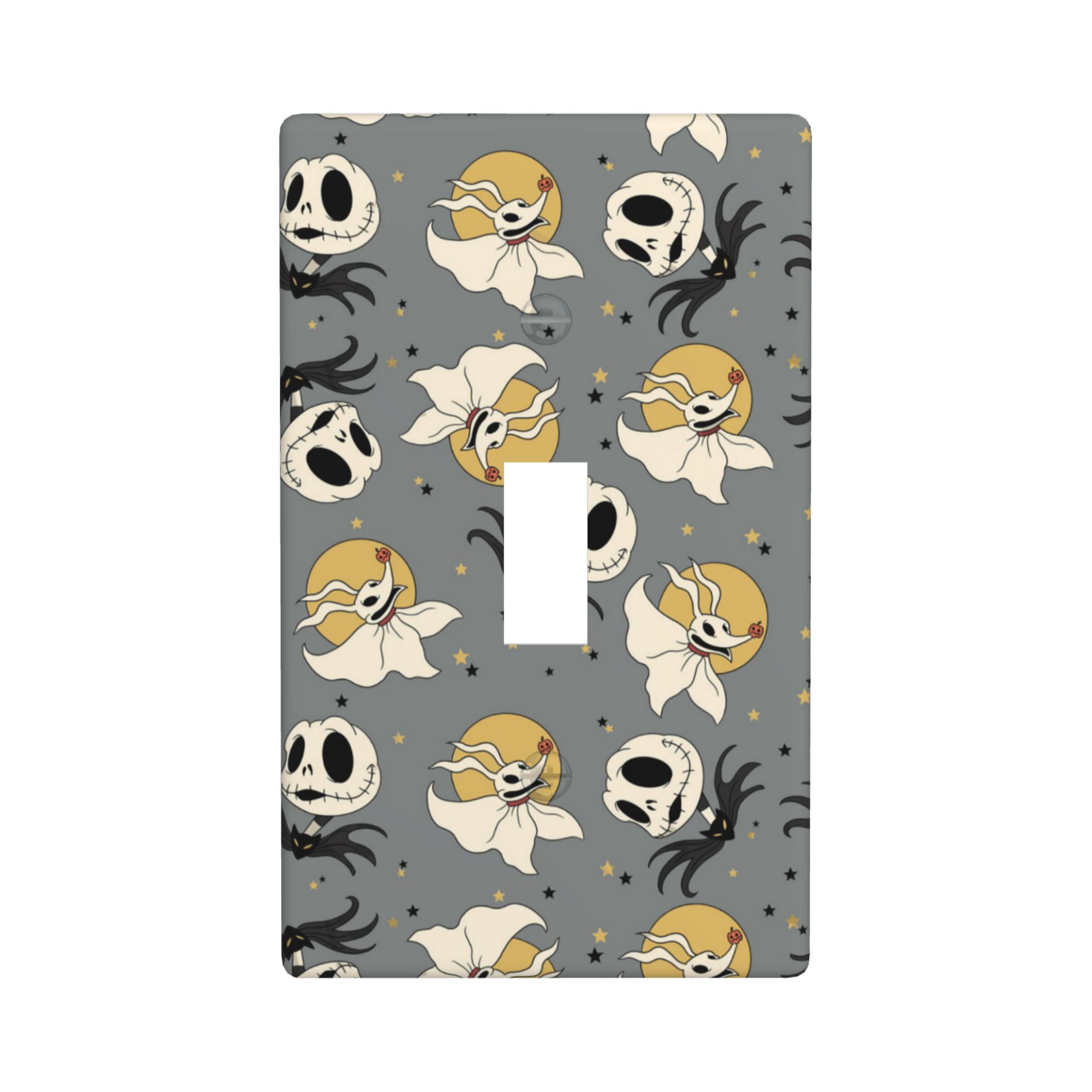 The Nightmare Before Christmas Jack and Sally Skull Light Switch Cover ...
