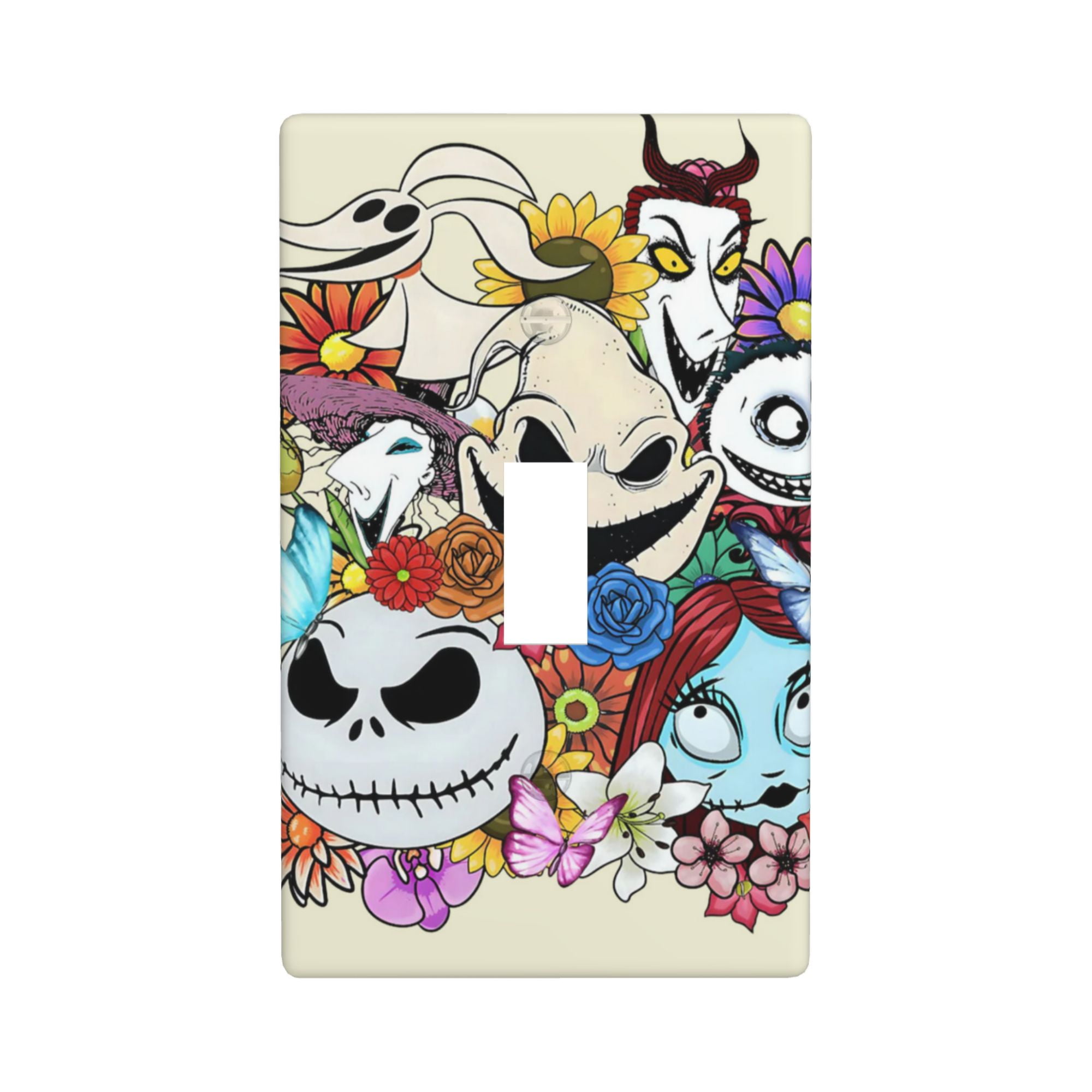 The Nightmare Before Christmas Jack and Sally Skull Light Switch Cover ...
