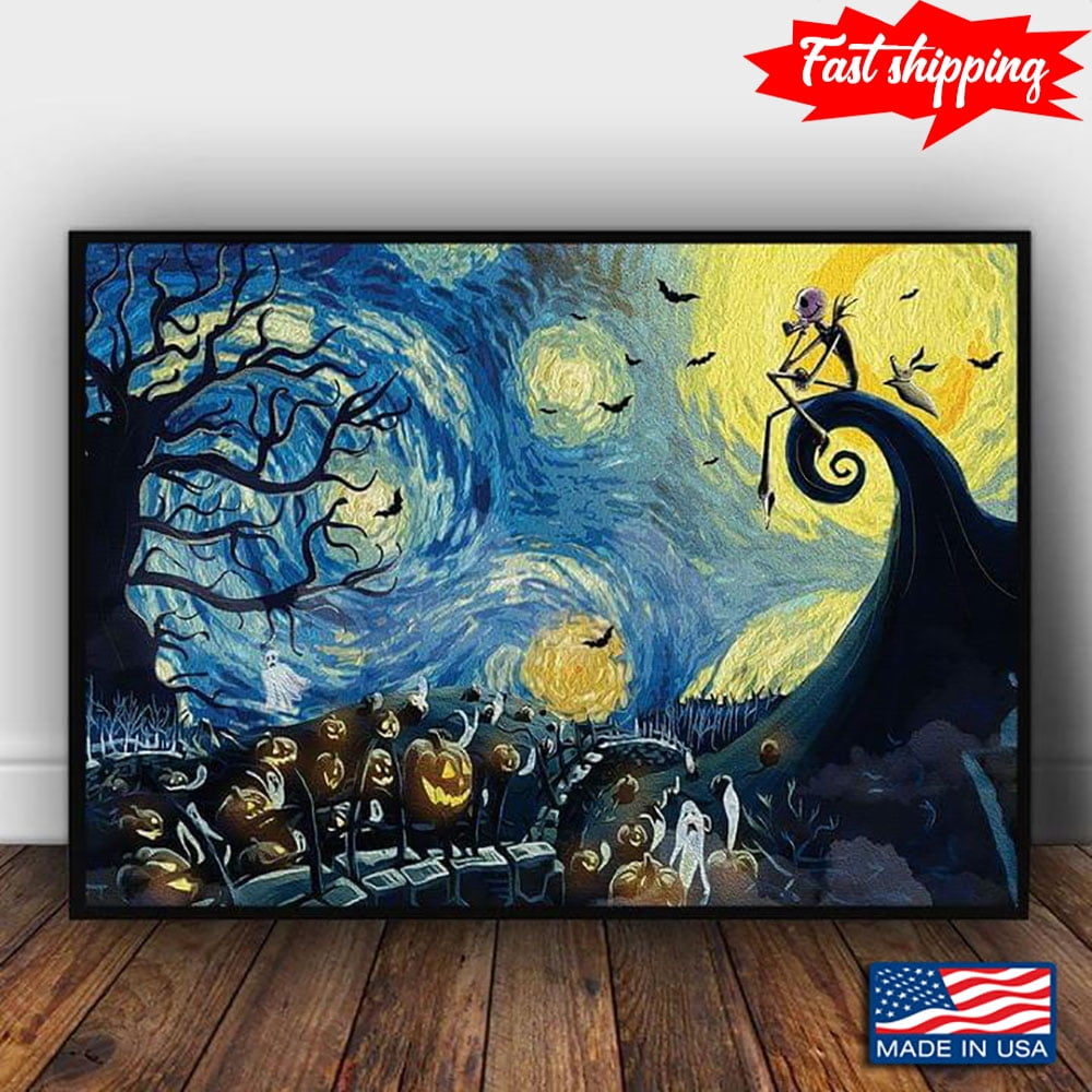 The Nightmare Before Christmas Jack Skellington & Friends In The Starry ...