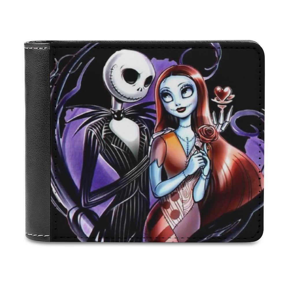 The Nightmare Before Christmas Leather Wallet for Men Women Two Fold ...