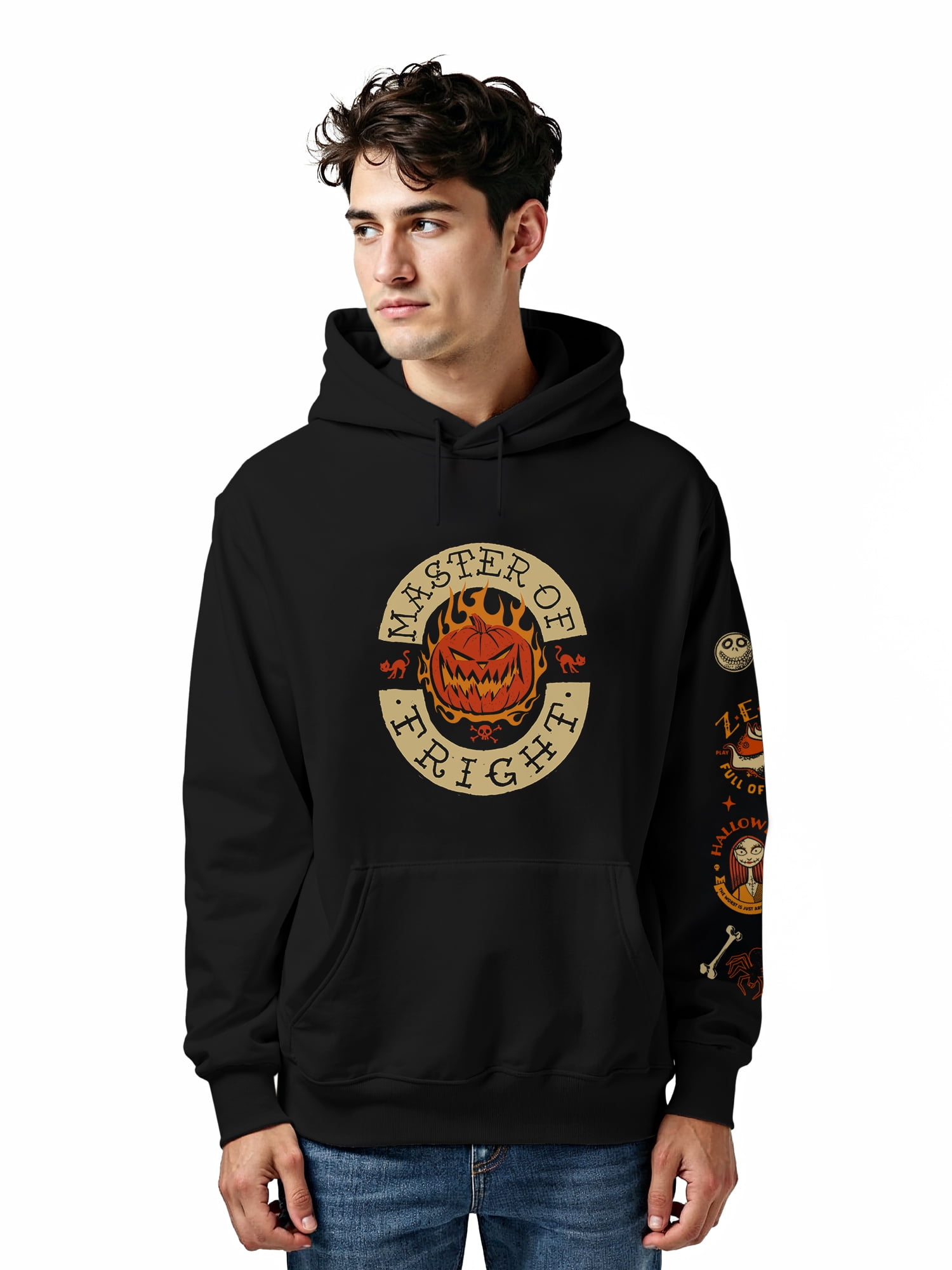 The Nightmare Before Christmas, Men's & Big Men's Graphic Hoodie, Flash ...