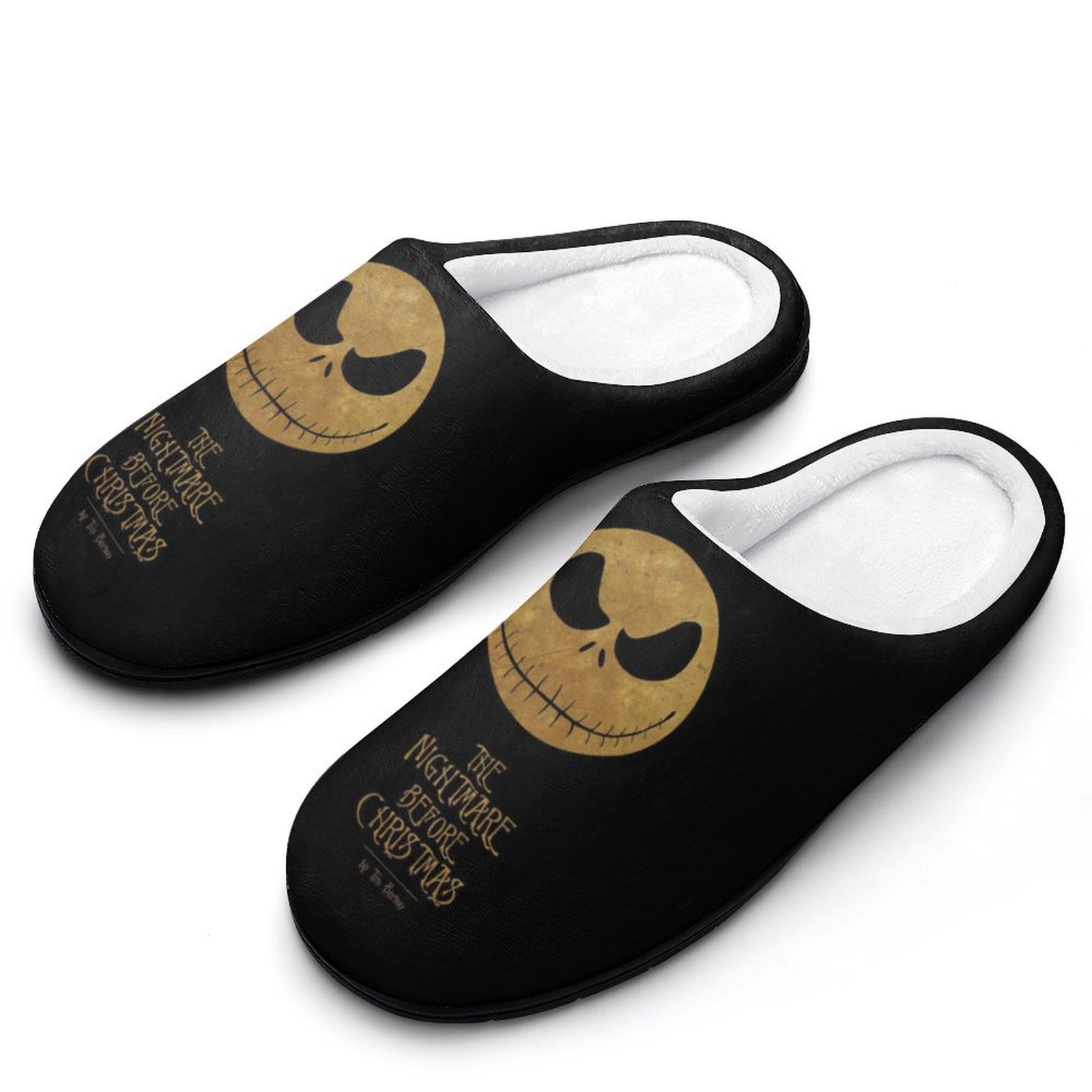 The Nightmare Before Christmas Men's Cotton Slippers Winter Fuzzy ...