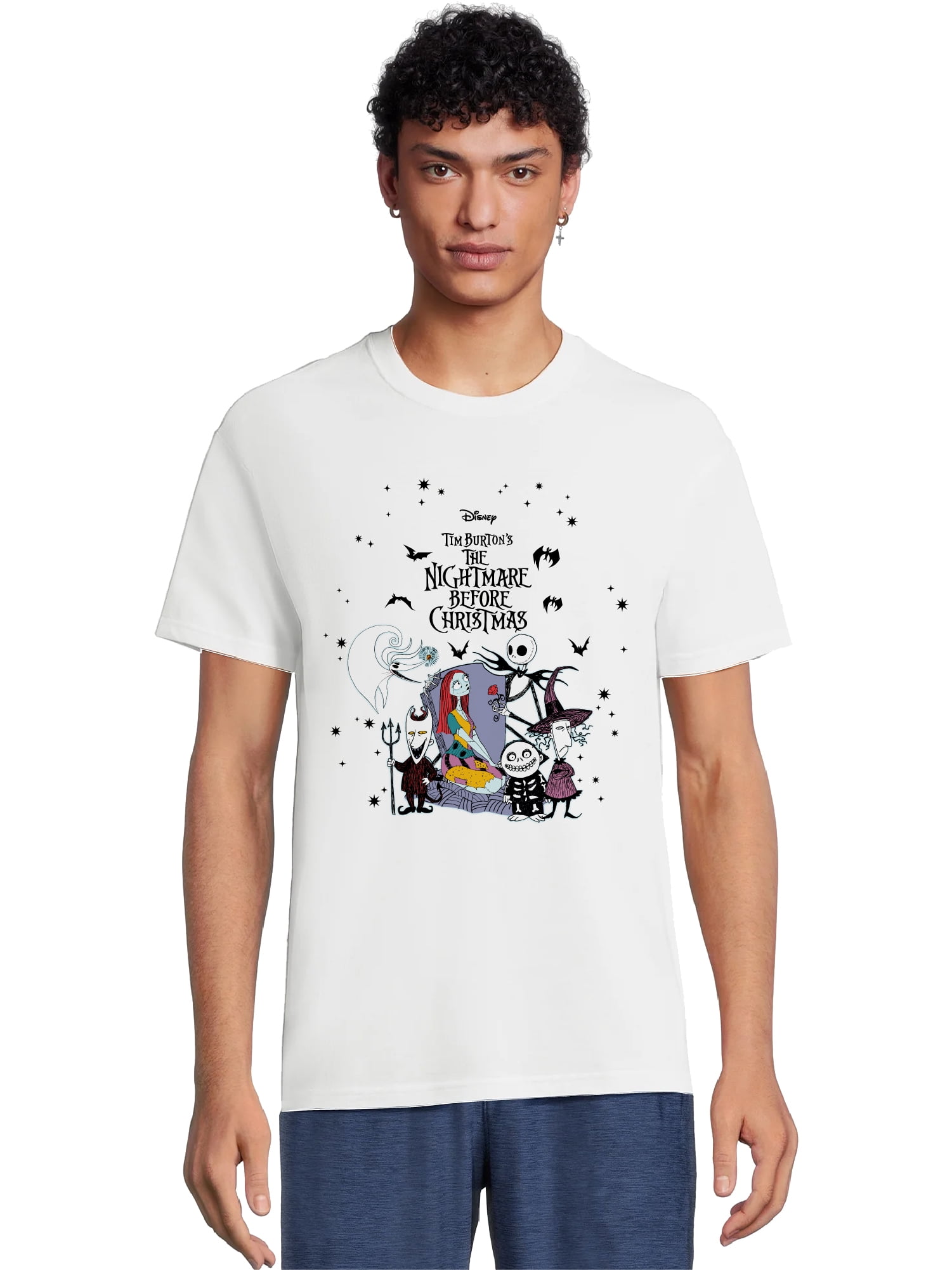 Disney Nightmare Before Christmas Men's & Big Men's Graphic Tee Shirt ...