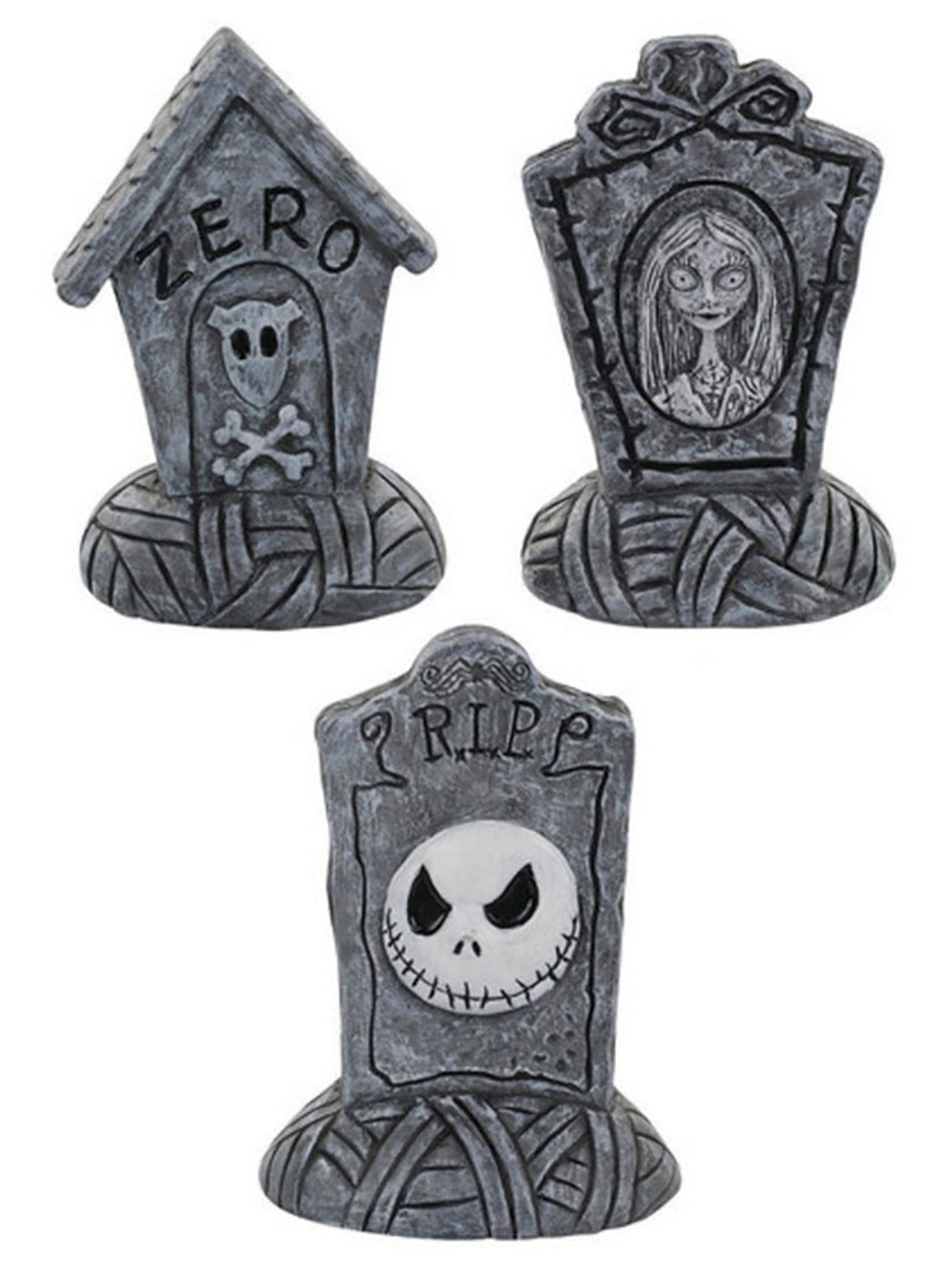 The Nightmare Before Christmas Mini Tombstone Set, Jack Skellington ...