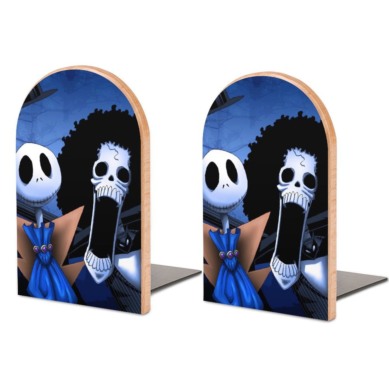 The Nightmare Before Christmas Movie Bookends Wood Book Divider ...