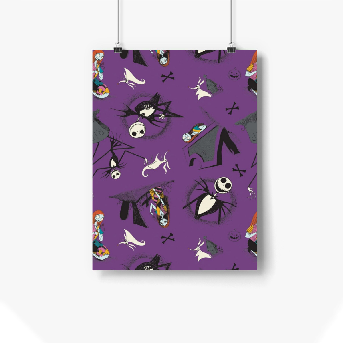 The Nightmare Before Christmas Poster Comic Poster for Room Aesthetic ...