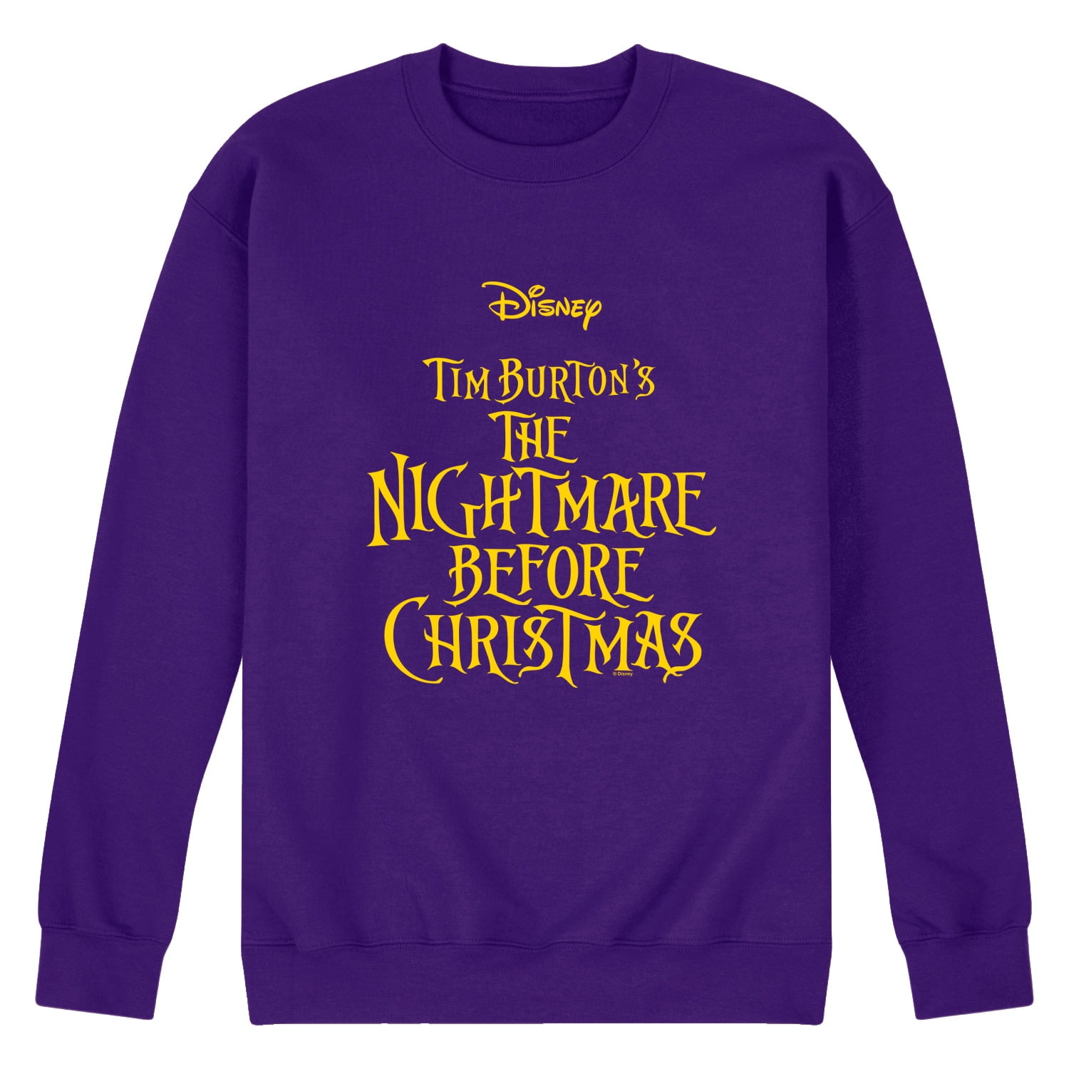 The Nightmare Before Christmas - TNBC Logo - Men's Crew Fleece ...