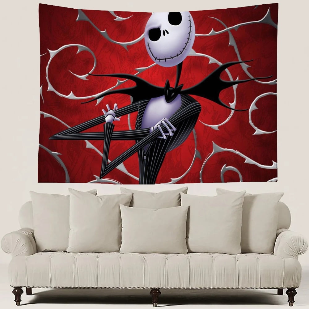 The Nightmare Before Christmas Tapestries for Bedroom Backdrop decor ...