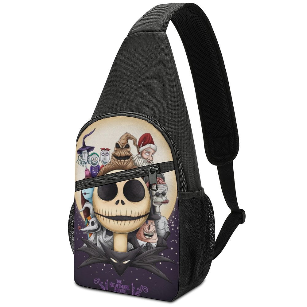 The Nightmare Before Christmas Unisex Crossbody Bags Lightweight Sling ...