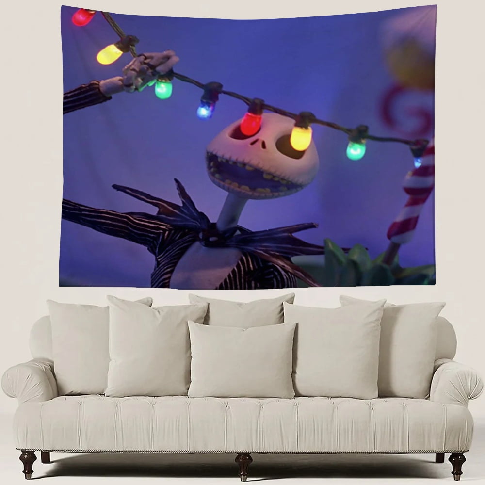 The Nightmare Before Christmas Vintage Tapestry Wall Hanging Retro Art ...
