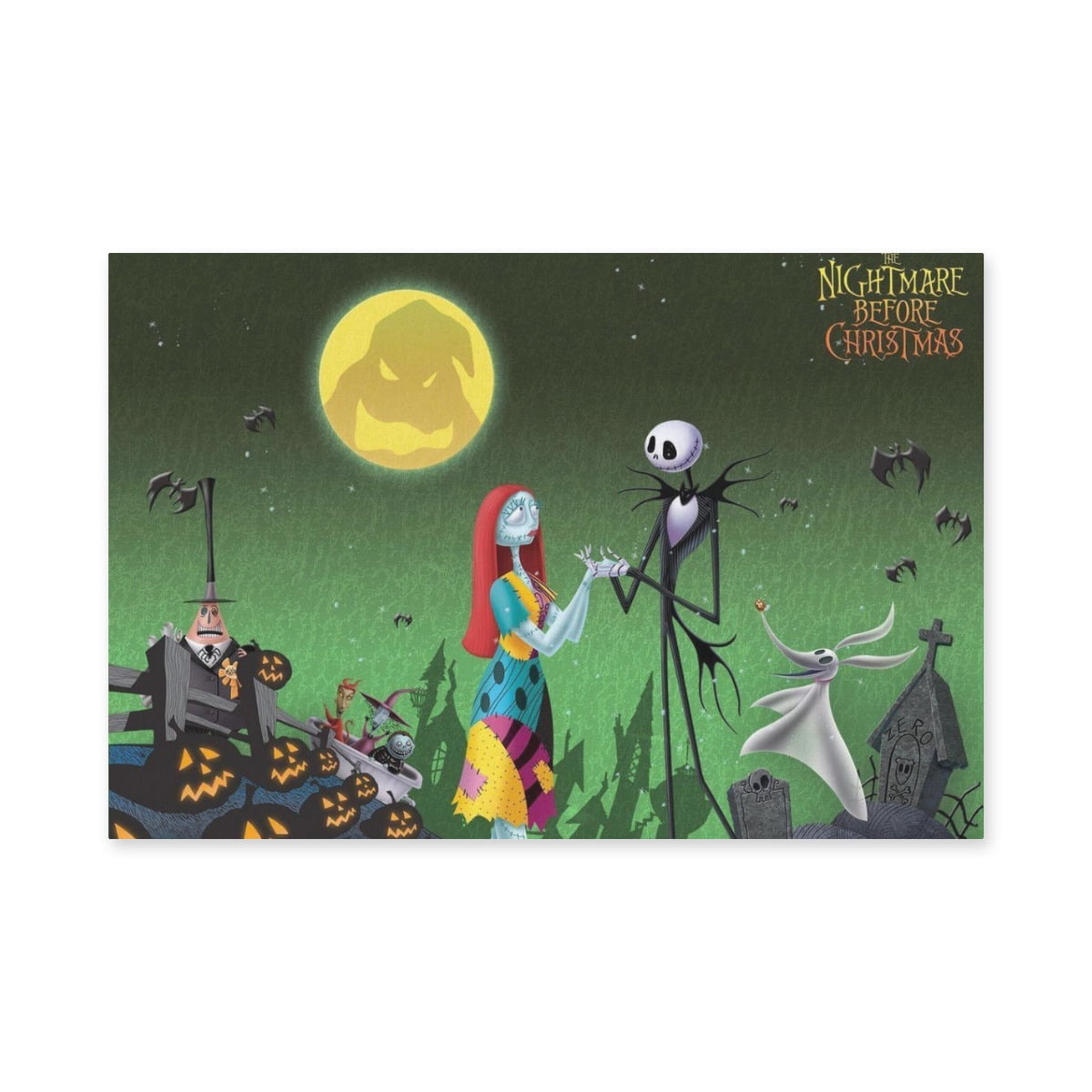The Nightmare Before Christmas Wall Art -Bedroom Paintings Frameless ...