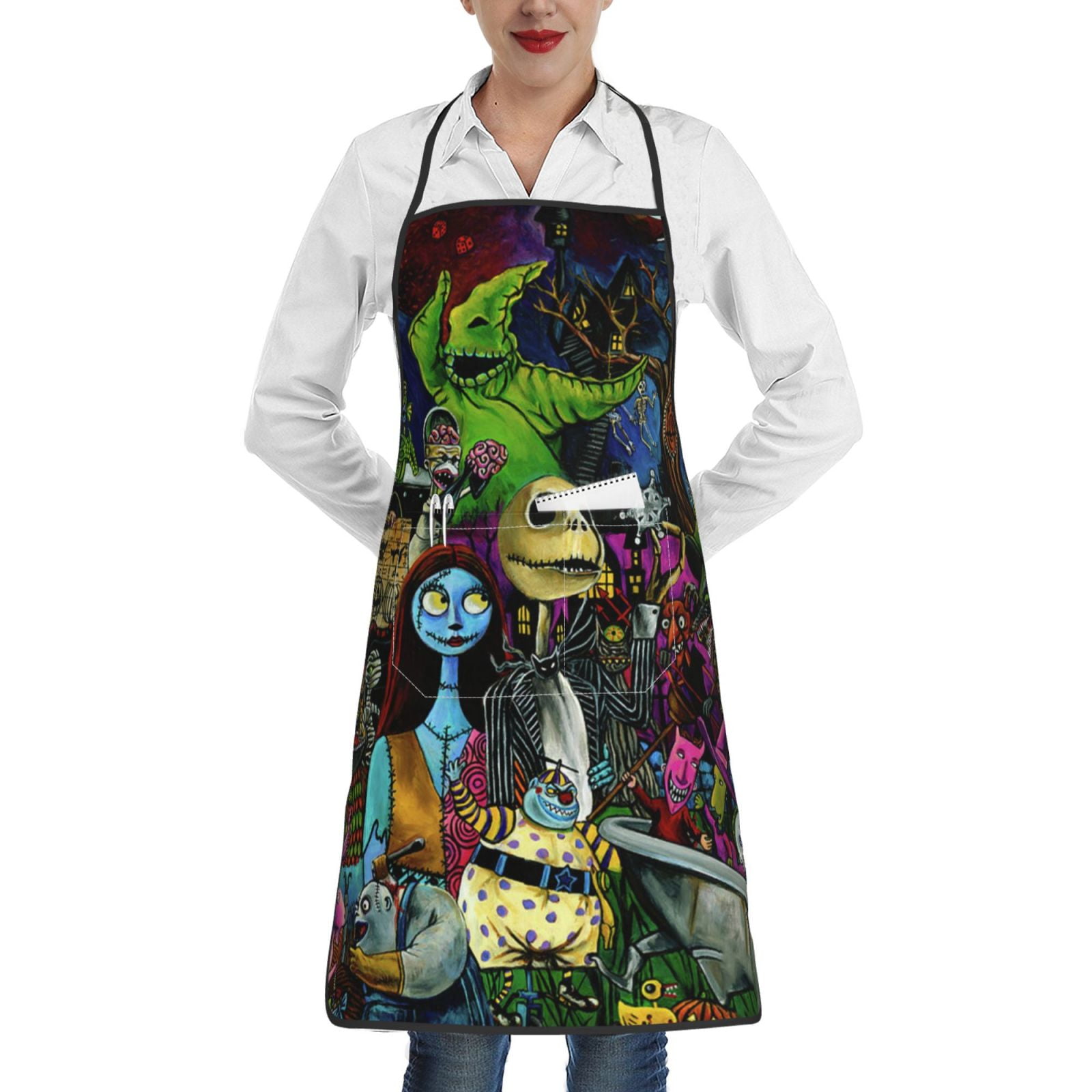 The Nightmare Before Christmas Waterproof Apron Home Decor Kitchen ...