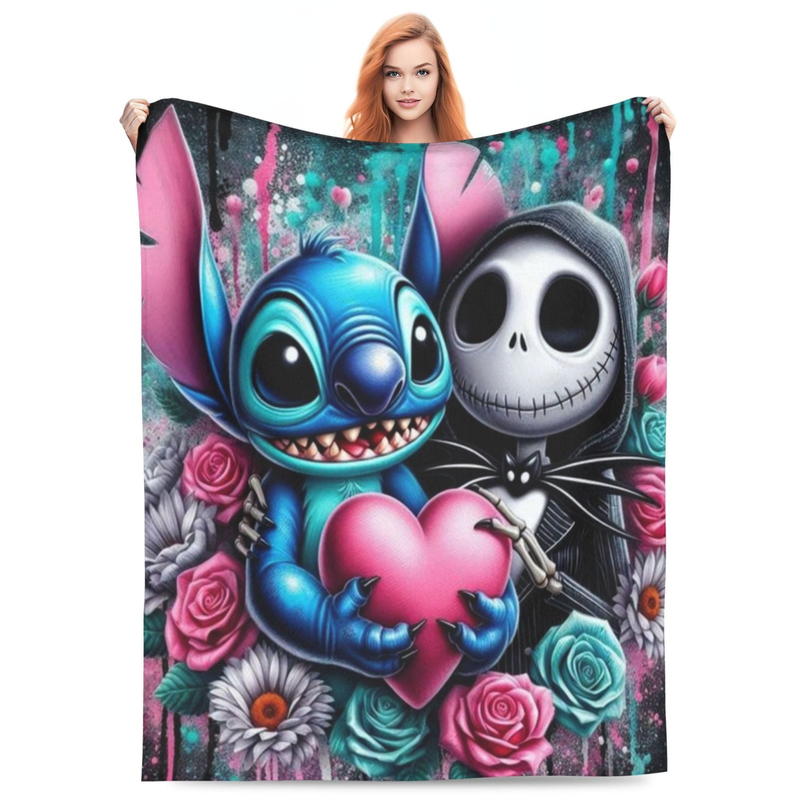 The Nightmare Stitch Flannel Blanket Funny Ultra-Soft Micro Warm Throw ...