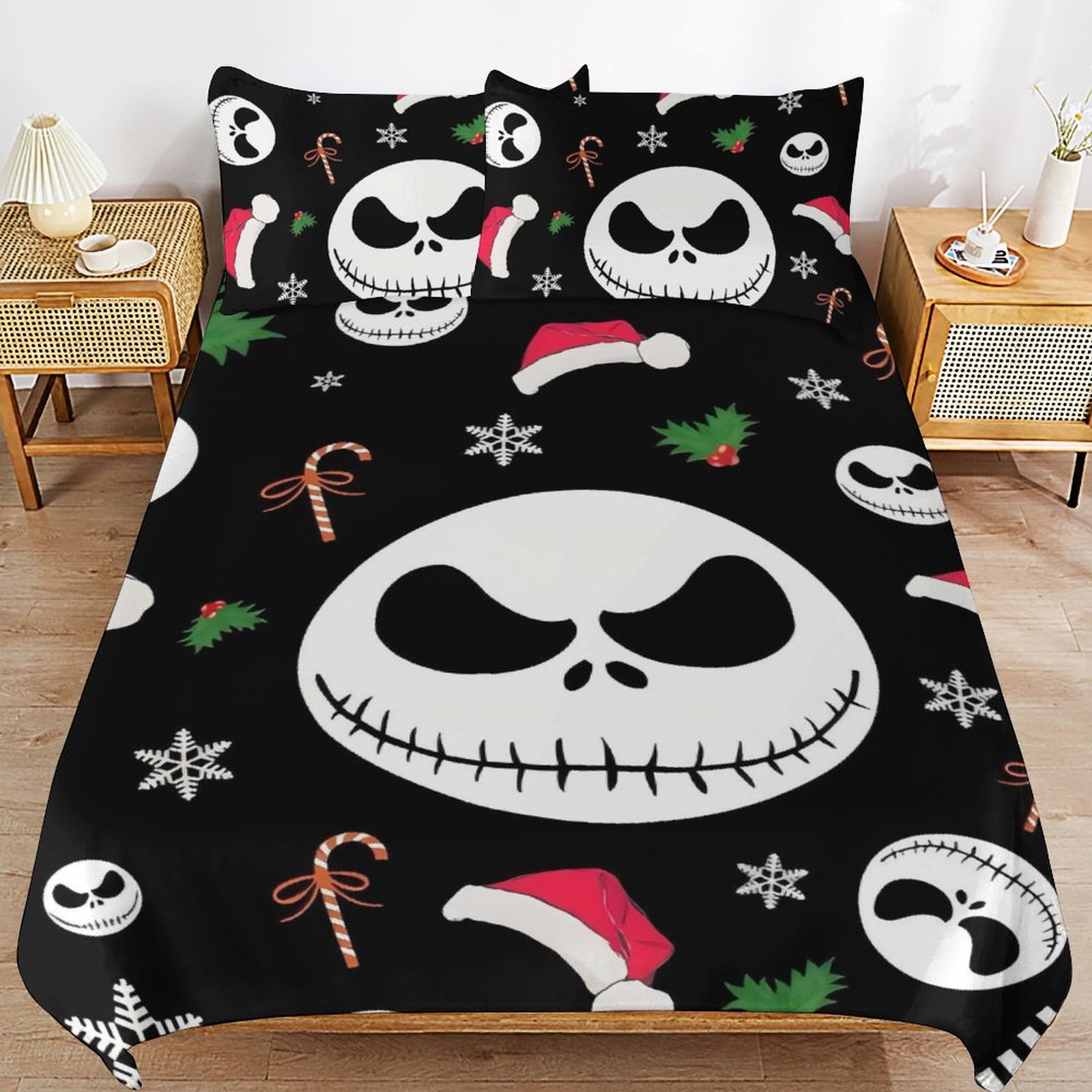 The Nightmare before ChristmasCartoon Anime 3 Piece Bed Soft Quilt Set ...