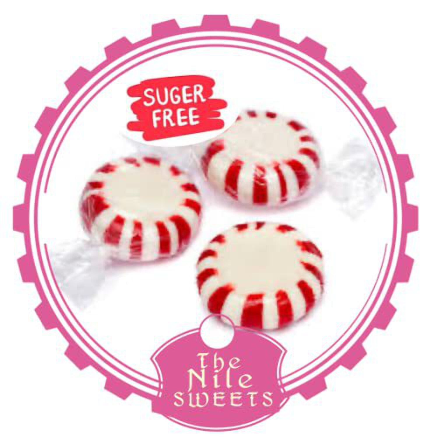 The Nile Sweets Sugar Free Peppermint Starlights Hard Candy - Walmart.com