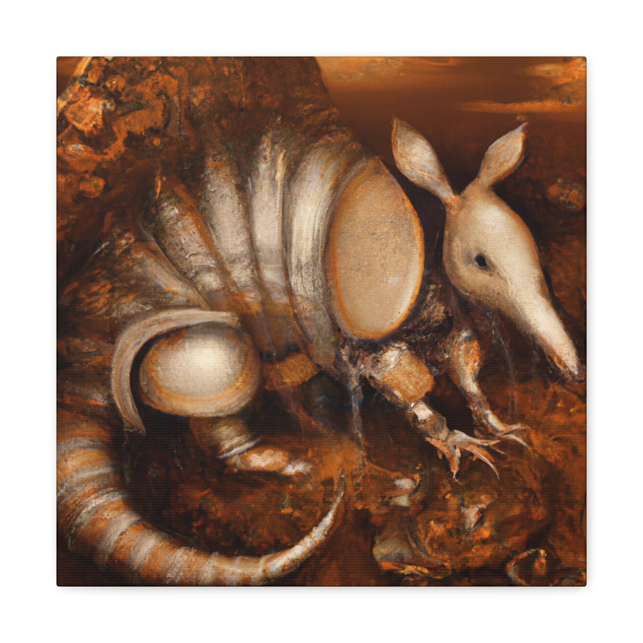 "The Noble Armadillo" - Canvas - Walmart.com