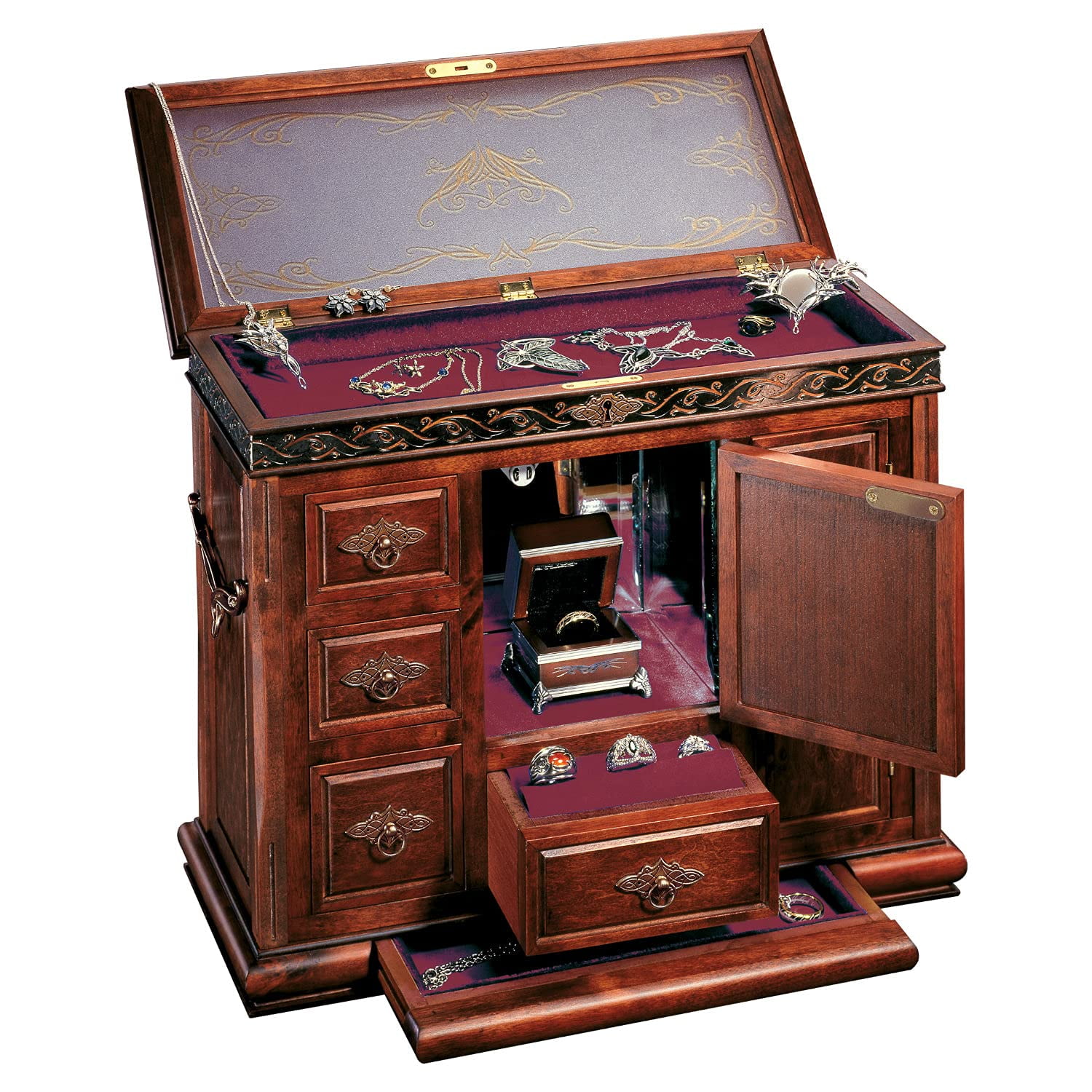 The Noble Collection The Lord of the Rings Middle Earth Treasure Chest ...