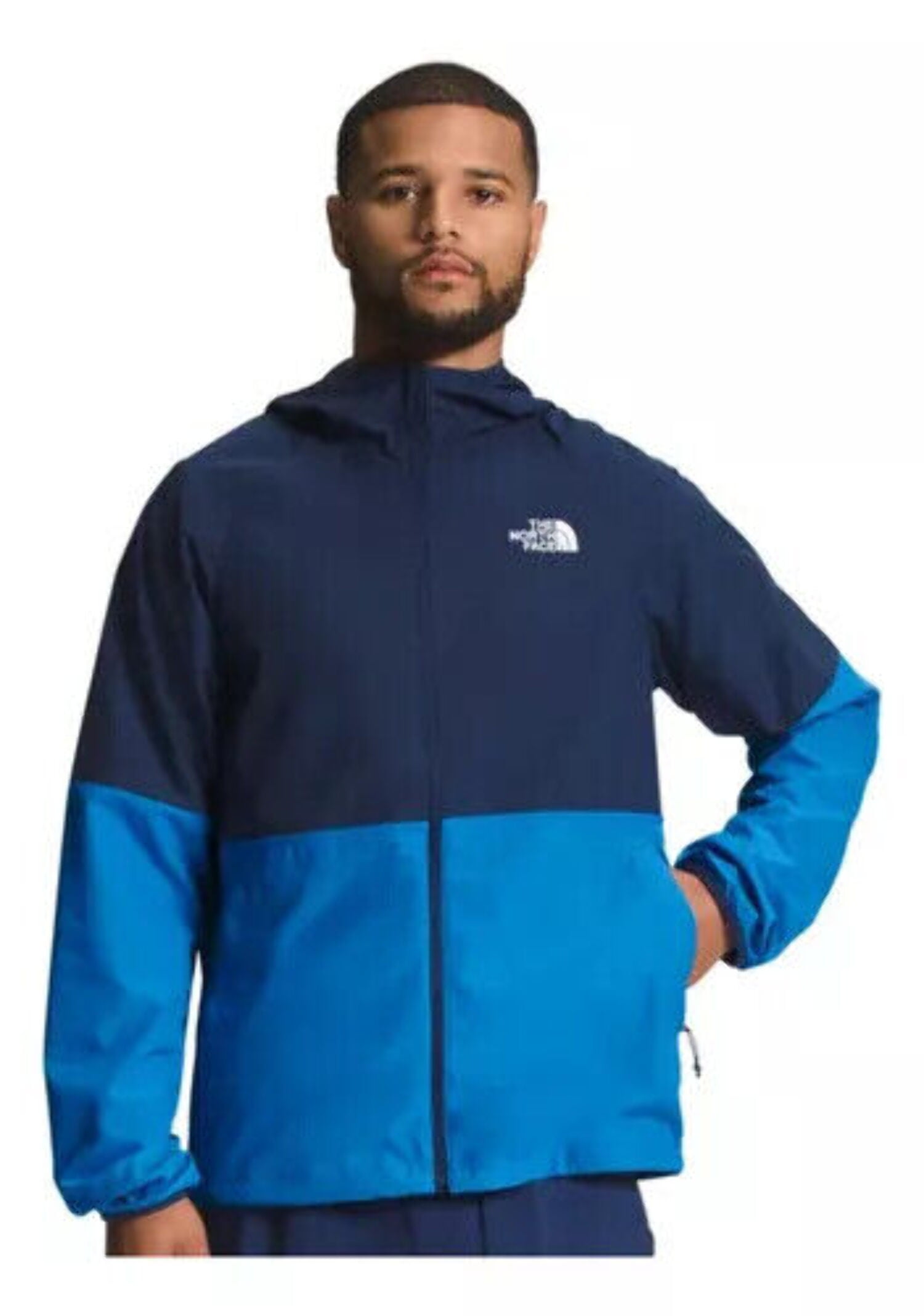 The North Face Flyweight NF0A7ZWSTK5 Wind Shell Jacket Mens Blue Full ...