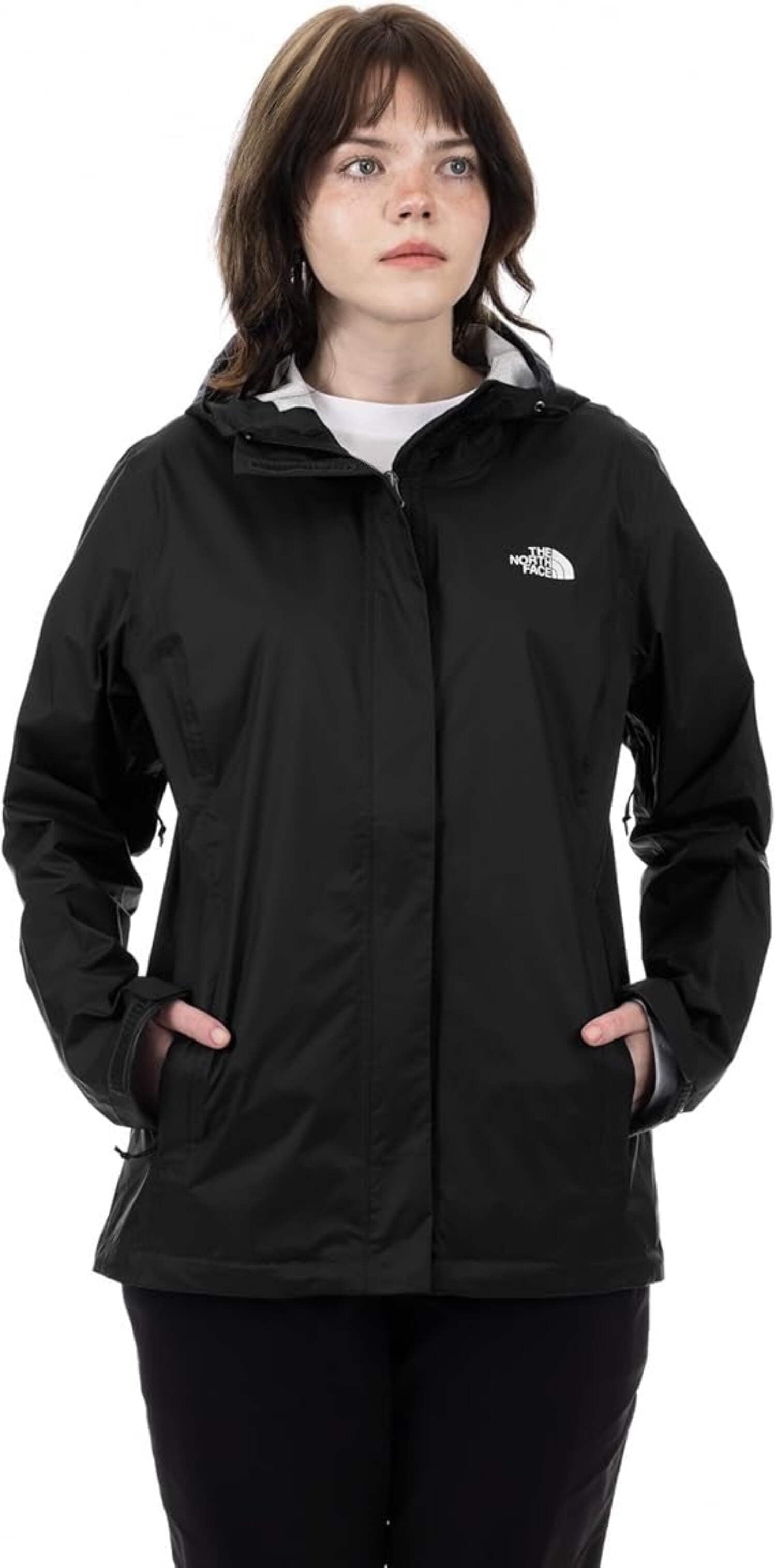 The North Face NF0A5EH5 Women Black Venture 2 Dryvent Hooded Rain ...
