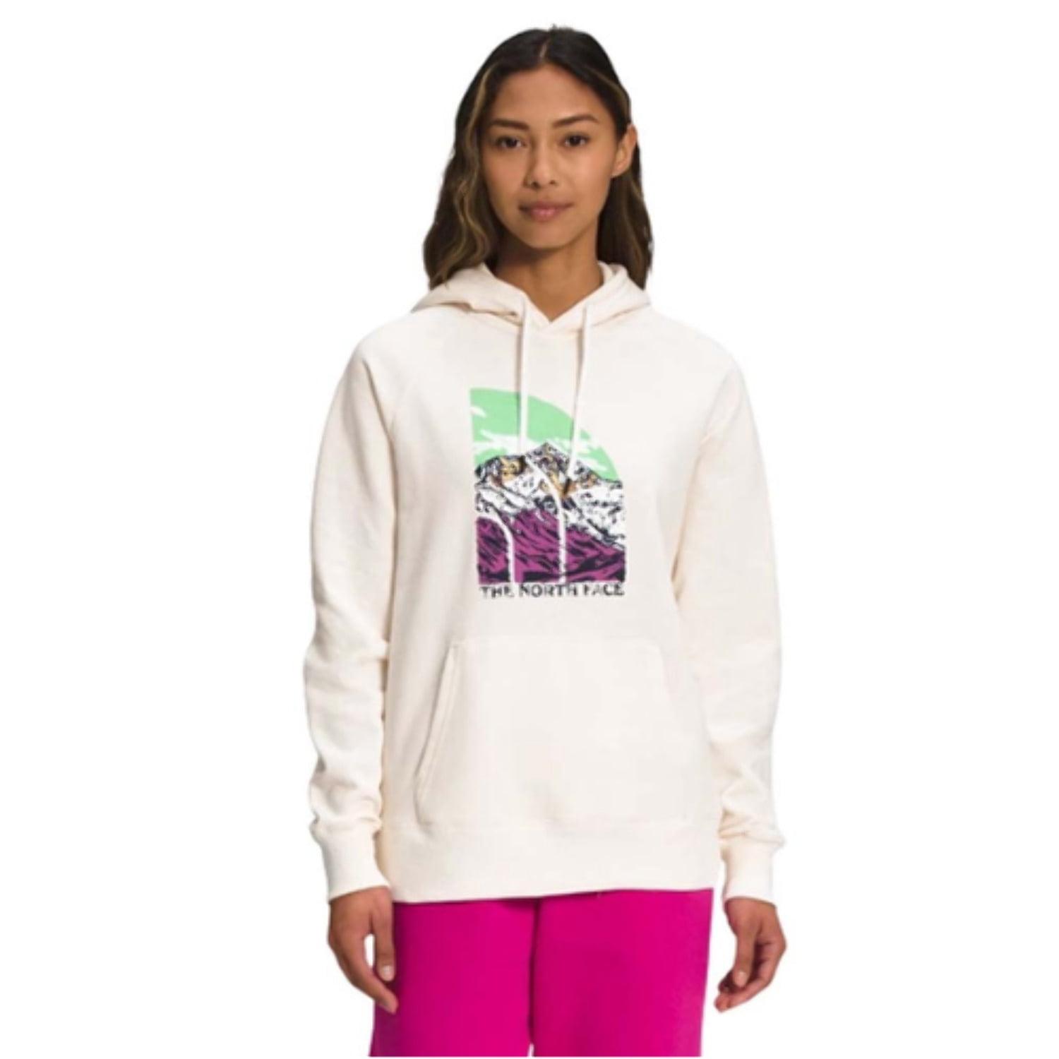 The North Face NF0A7UOX7X7 Hoodie Women Cream Graphic Injection ...