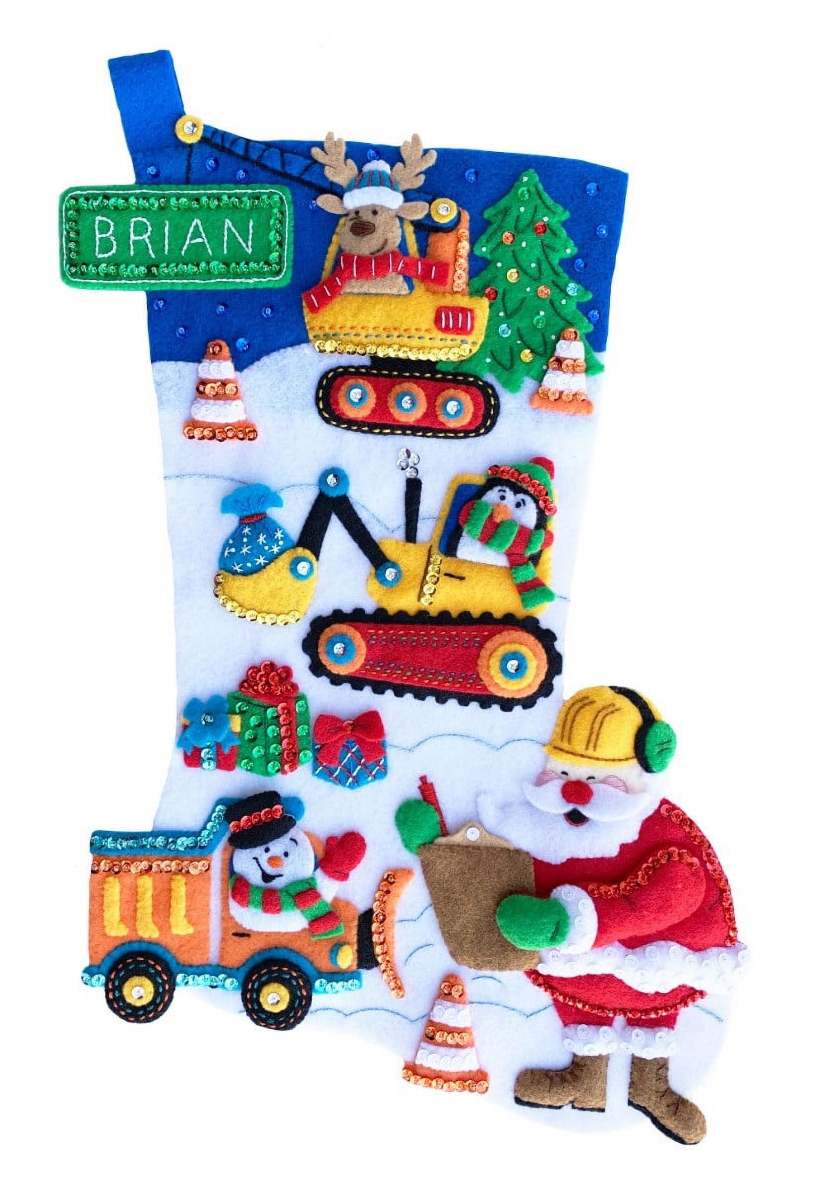 The North Pole Construction Company stocking kit from MerryStockings ...
