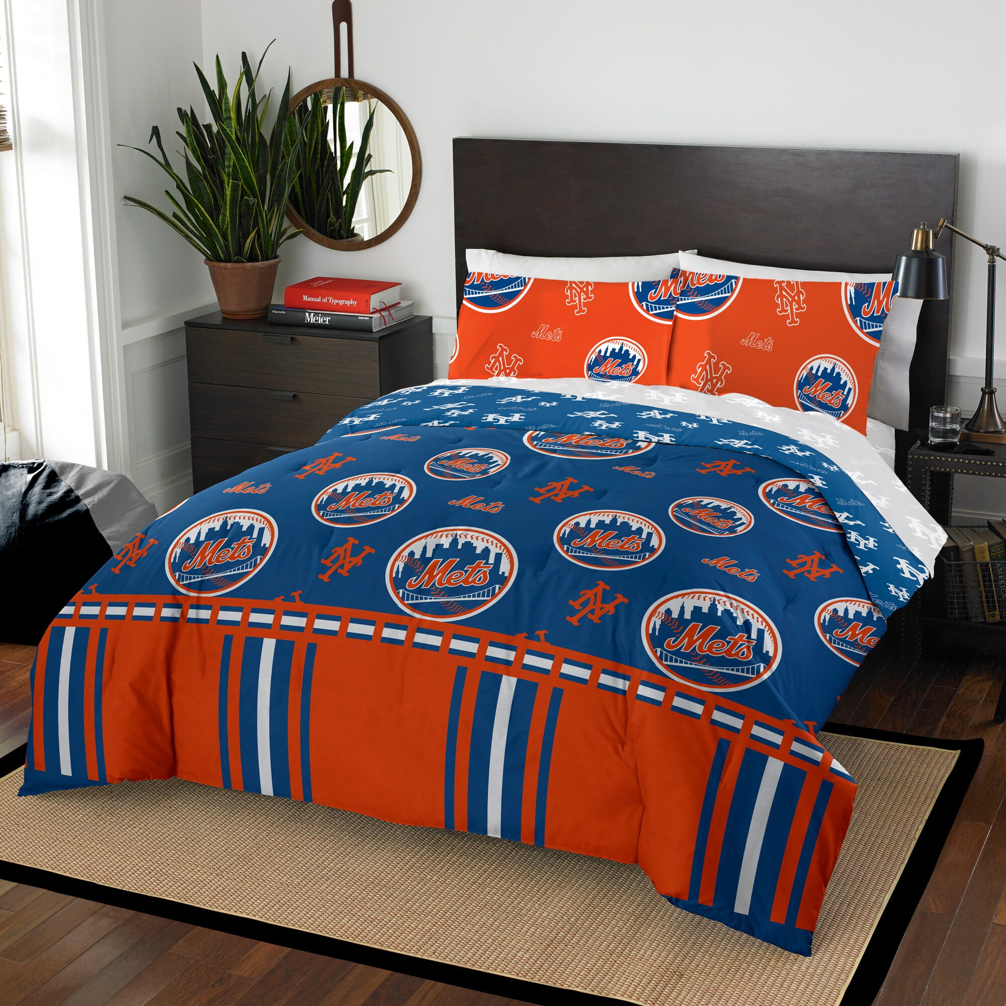 The Northwest Company New York Mets 5-Piece Queen Bed in a Bag Set ...