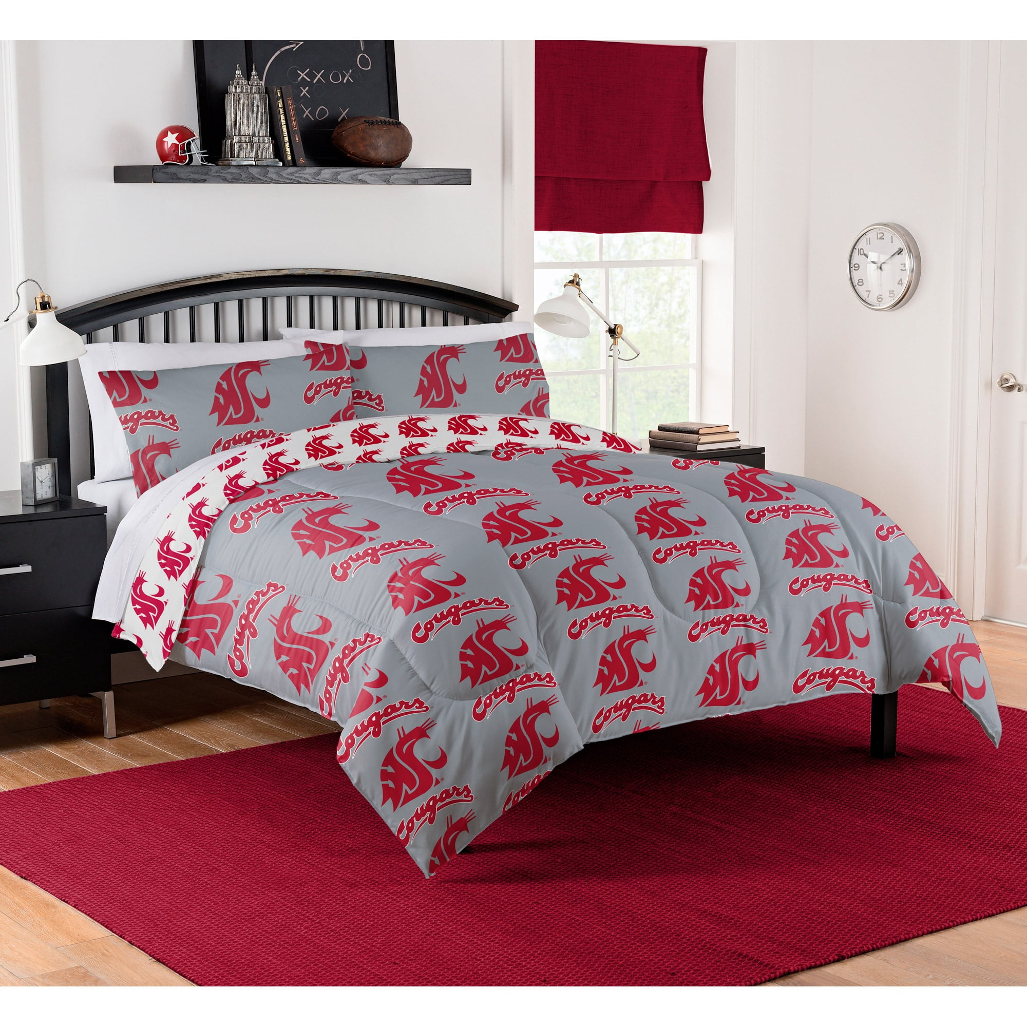 The Northwest Company Washington State Cougars 5-Piece Full Bed in a ...
