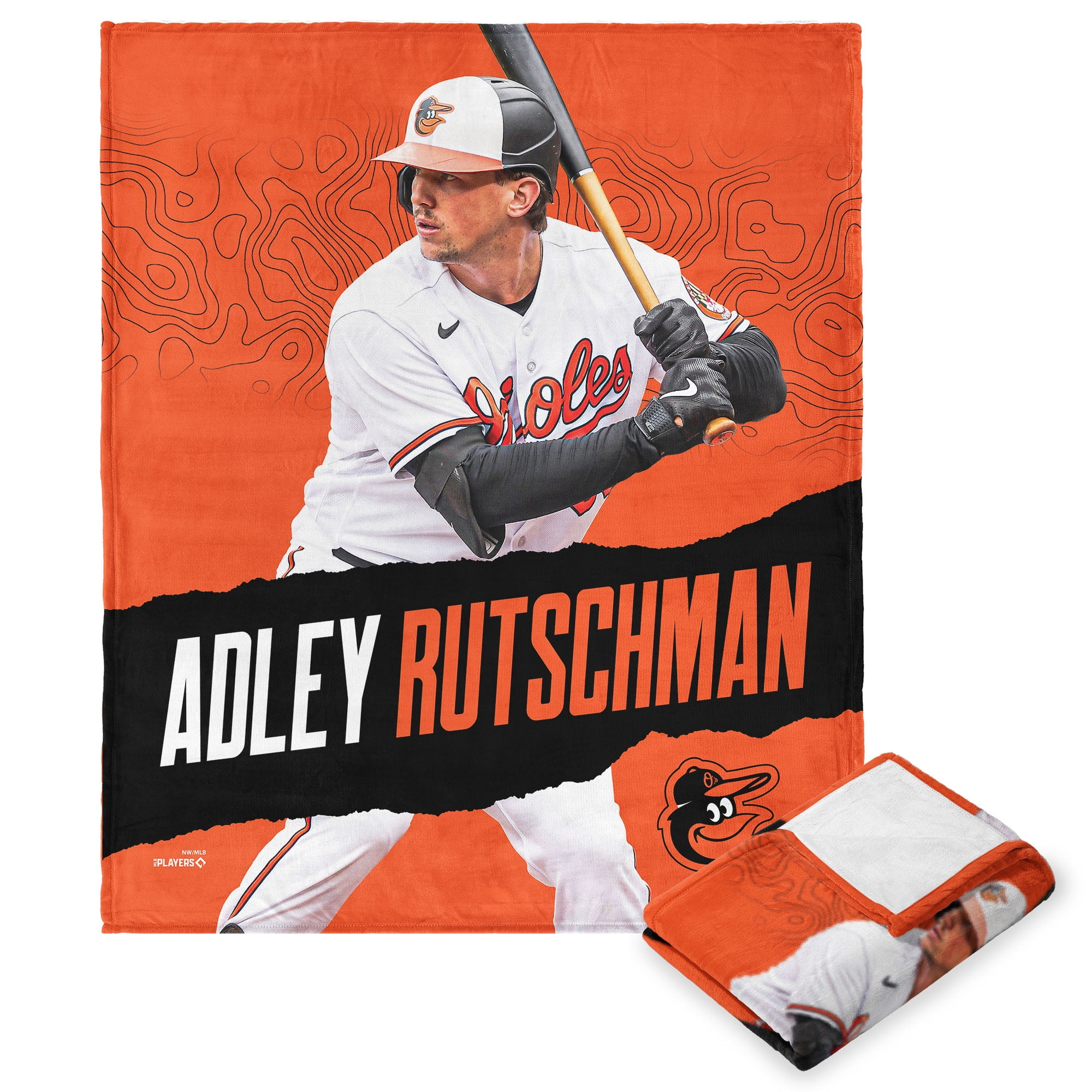 The Northwest Group Adley Rutschman Baltimore Orioles 50" x 60" Silk ...