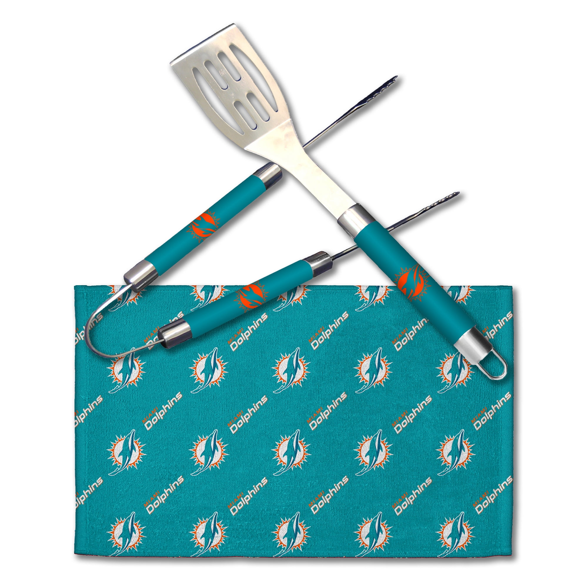 The Northwest Group Miami Dolphins BBQ Grill Utensil Set - Walmart.com