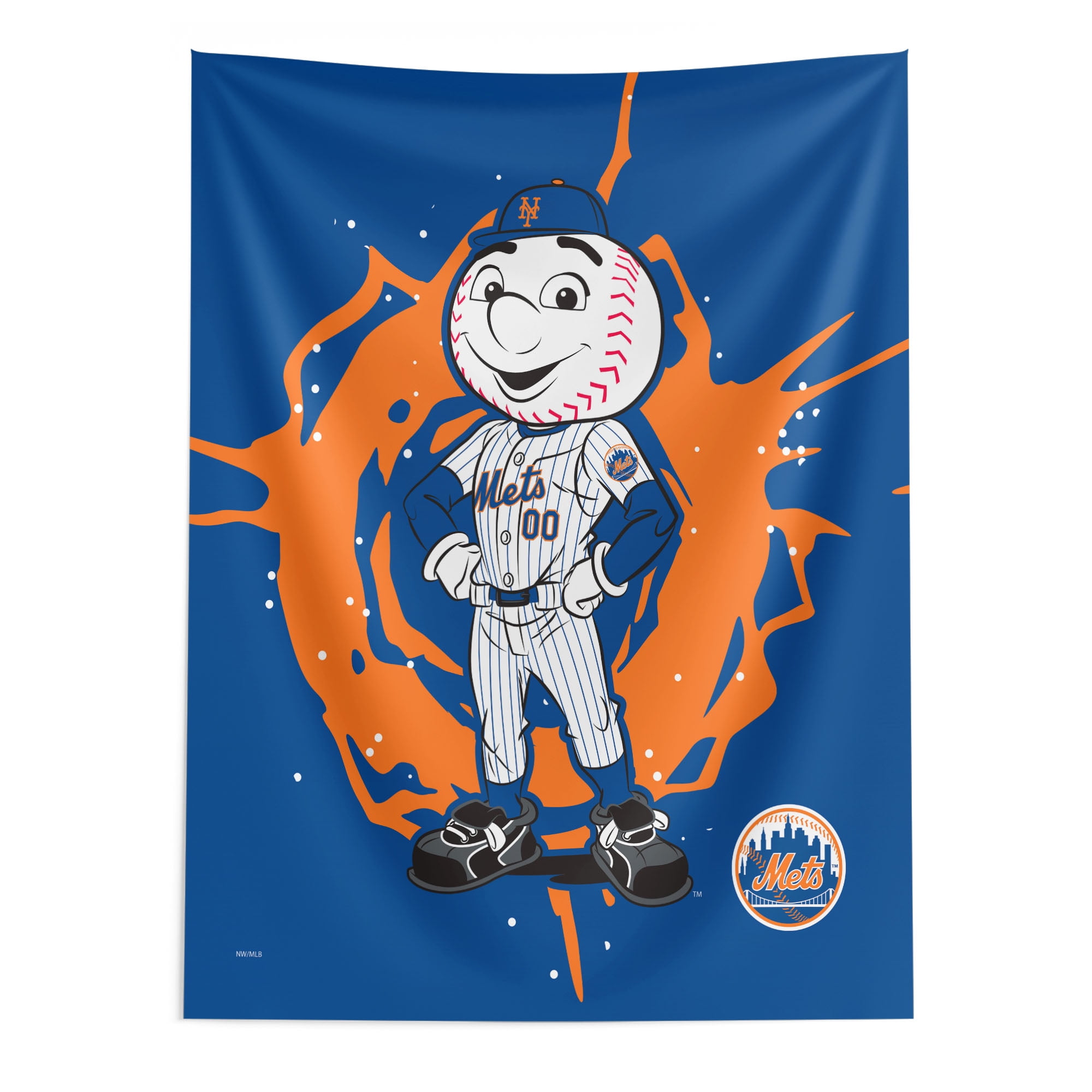 The Northwest Group New York Mets 50" x 60" Mascot Wall Art - Walmart.com