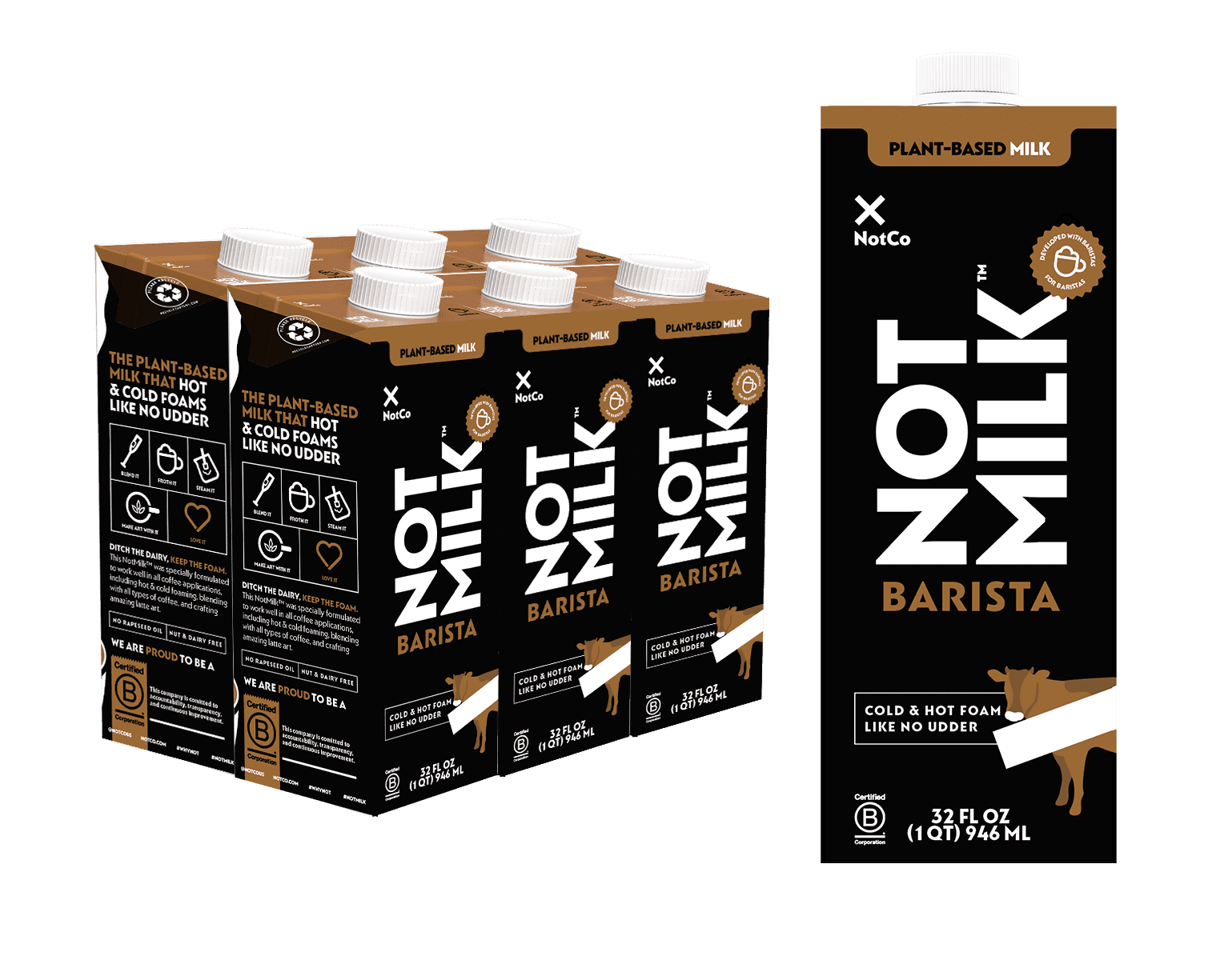 The Not Company Healthy & High Nutritional NotMilk Barista Plant Milk ...