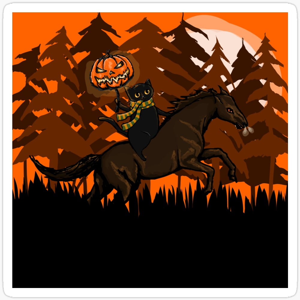 The Not So Headless Horseman Sticker Phone Decal Water Bottle Stickers ...