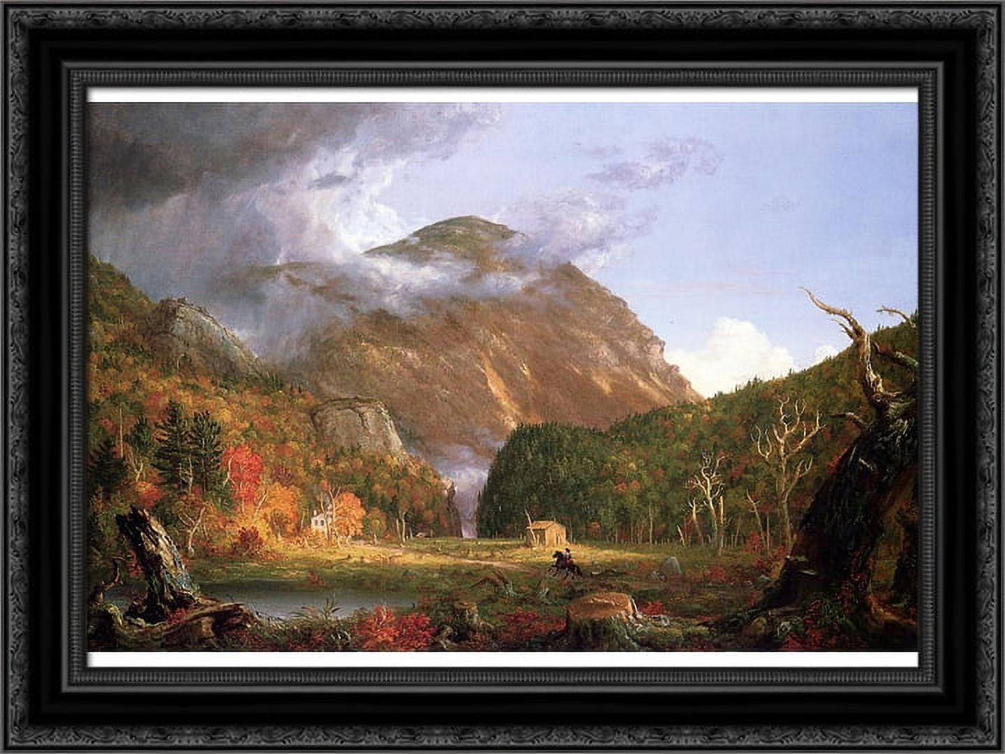 The Notch of the White Mountains (Crawford Notch) 24x18 Black Ornate ...