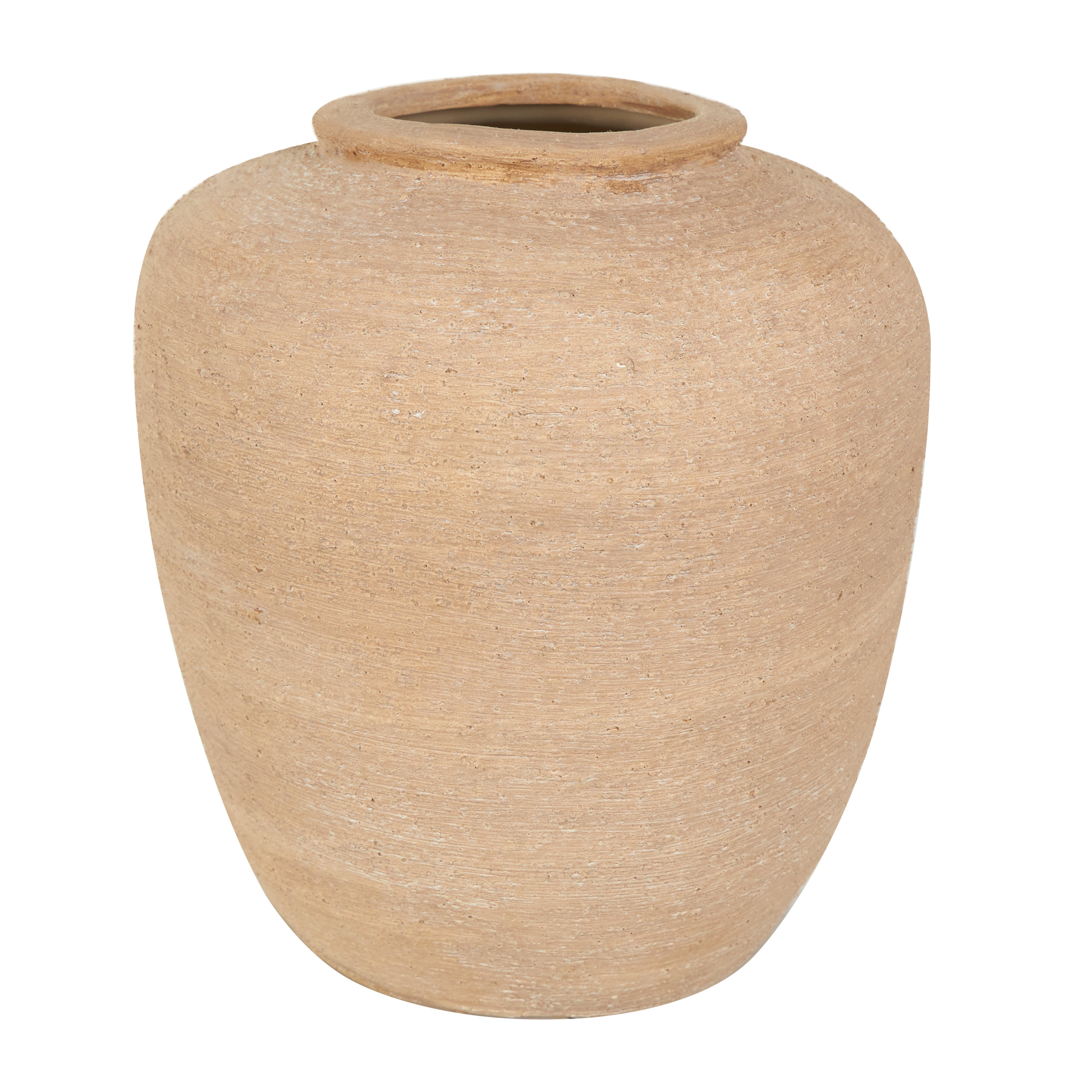 Free Shipping! The Novogratz 12 Inch Textured Beige Ceramic Vase with ...
