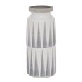 The Novogratz 13" Gray Ceramic Vase with Triangle Patterns - Walmart.com