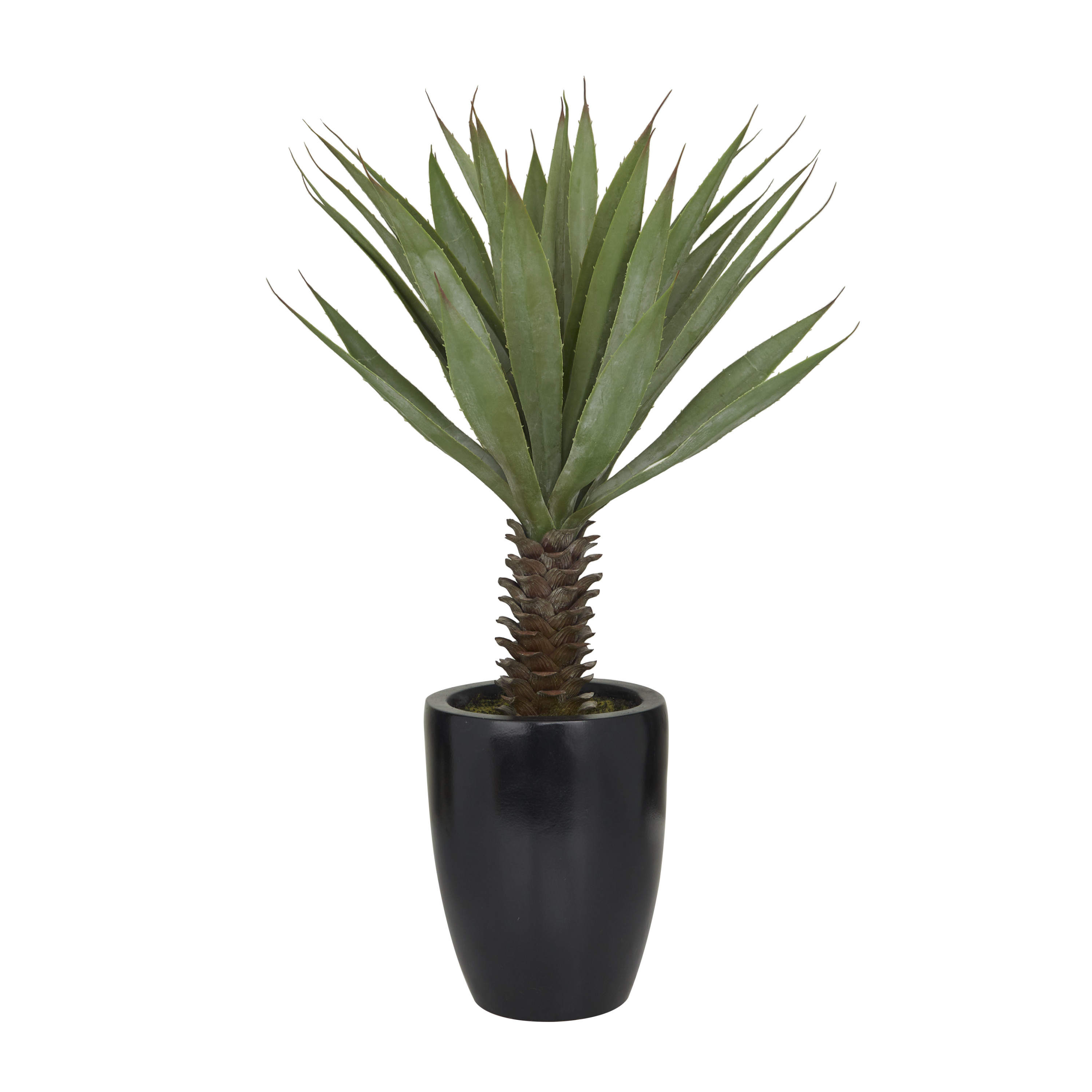 DecMode 32" Artificial Dracaena Plant in Realistic Leaves and Black ...