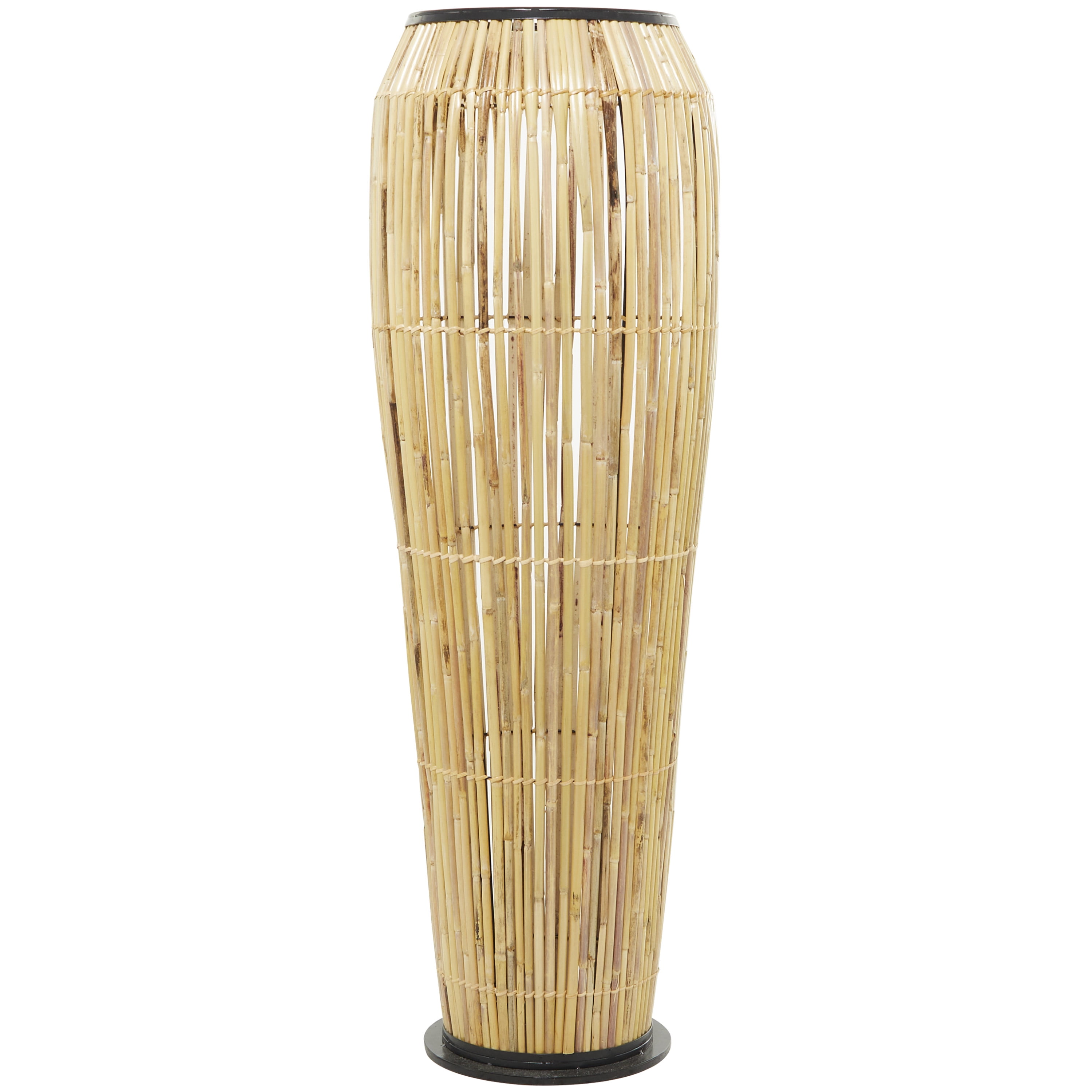 Free Shipping! The Novogratz 47 Rattan Vase with Black Accents - Rustic ...