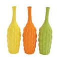 DecMode 5"W, 18"H Multi Colored Ceramic Vase, Set of 3 - Walmart.com