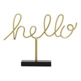 The Novogratz Hello Metal Decorative Sign Lightweight Home Decor ...