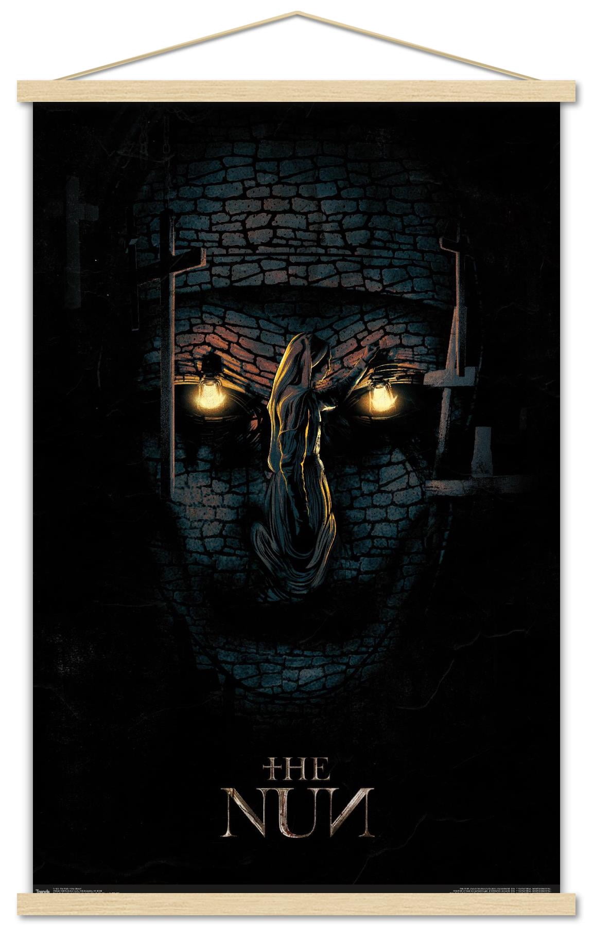 The Nun - One Sheet Wall Poster with Wooden Magnetic Frame, 22.375" x ...