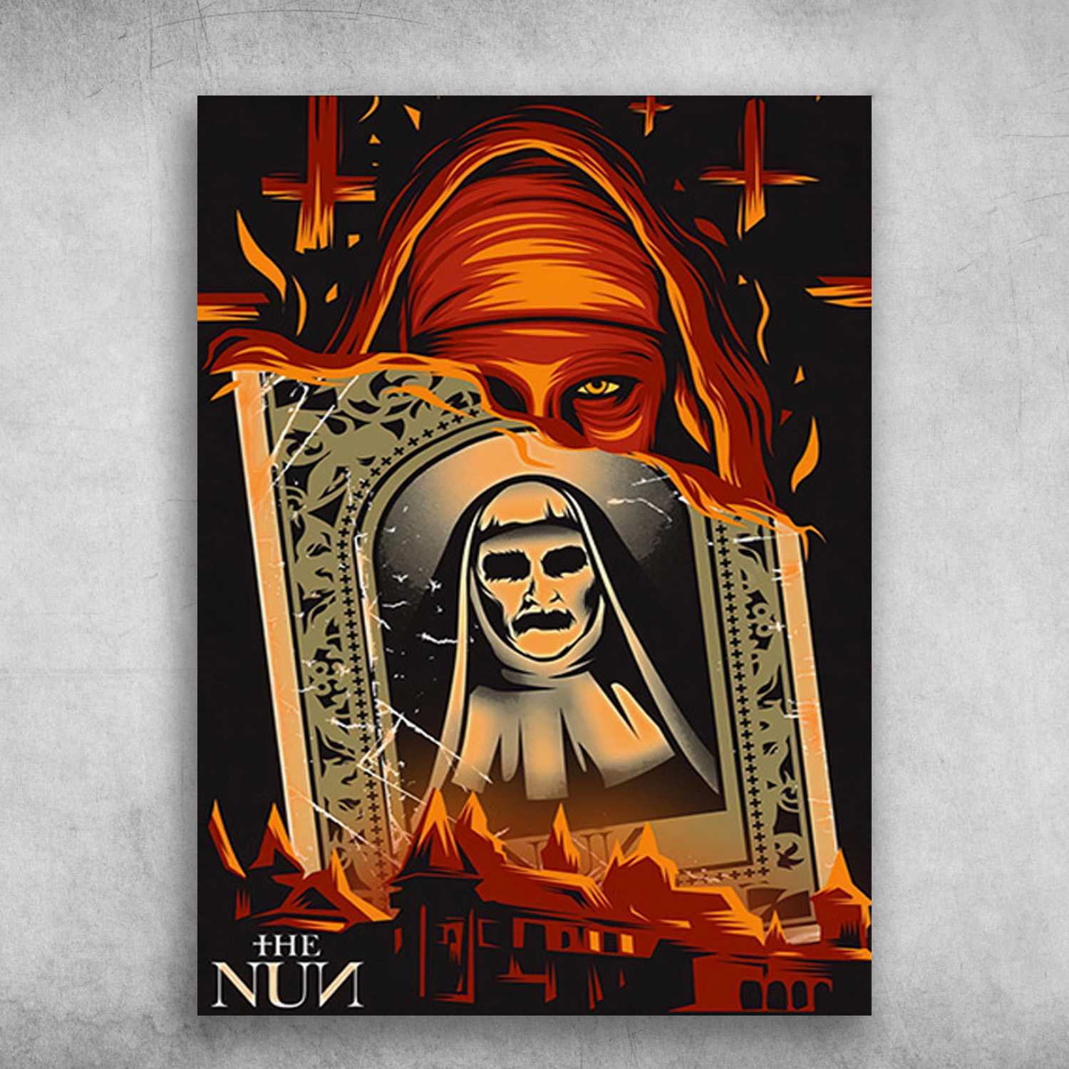 The Nun, Valak Poster, Horror Film 24 x 36 Inch Poster - Walmart.com