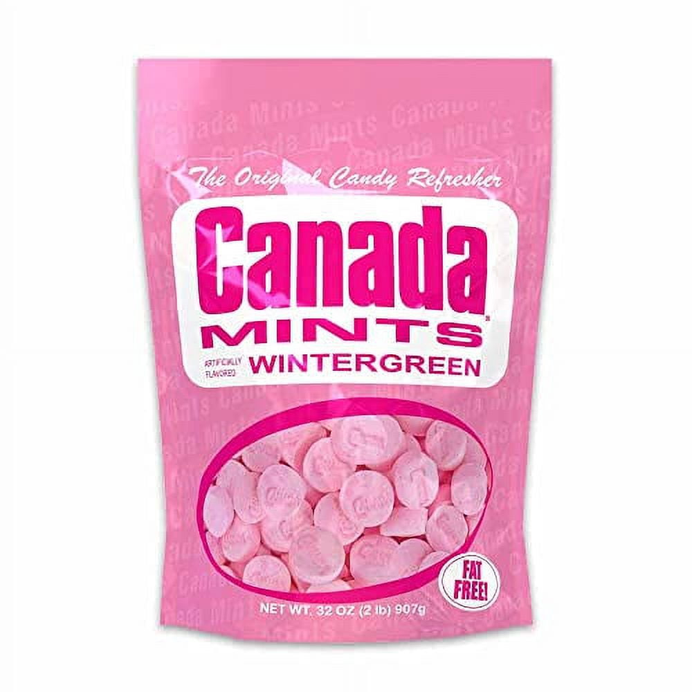 The ORIGINAL Canada Mints - Wintergreen Candy, Resealable 2 lb. bag ...