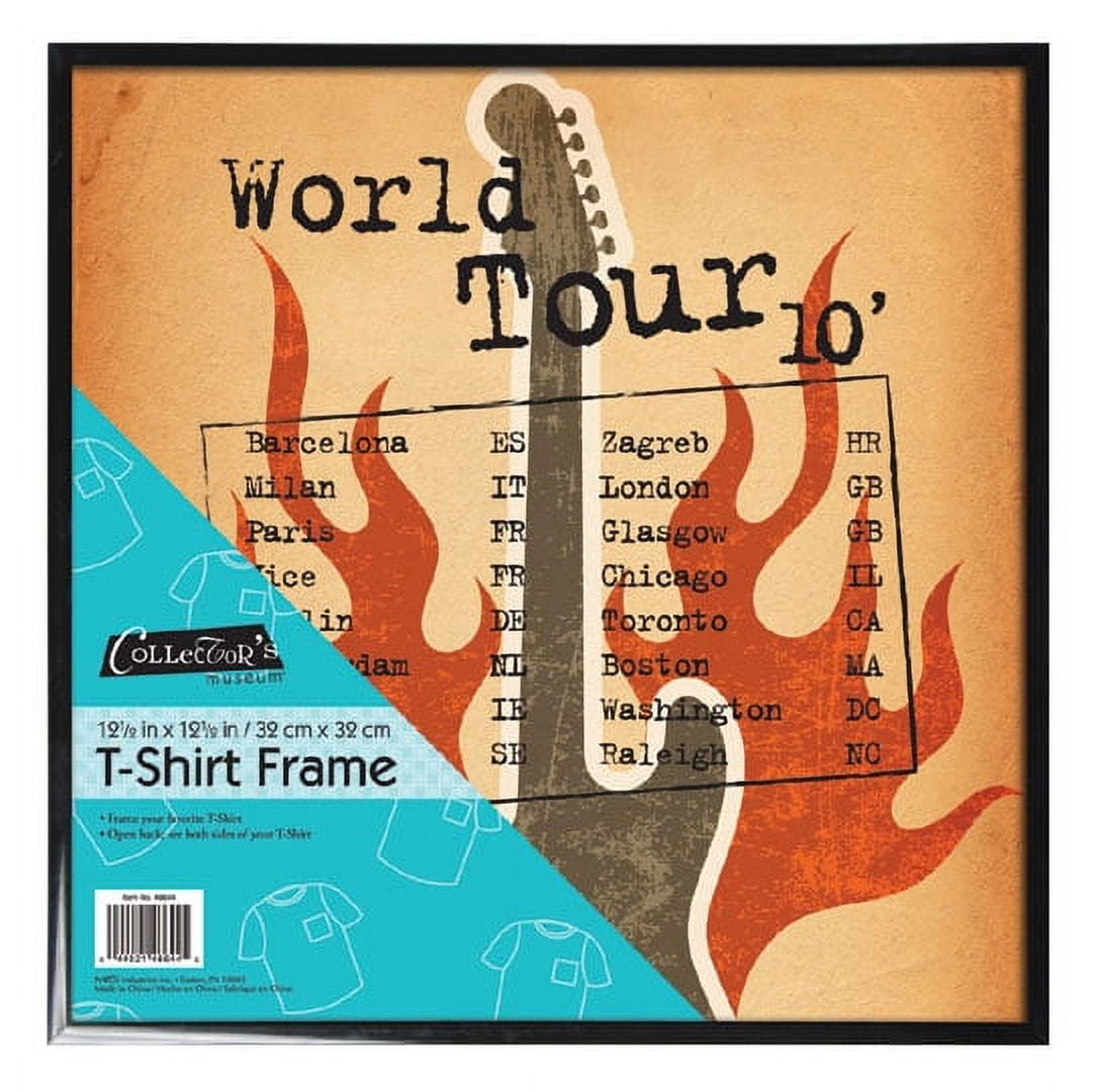 The ORIGINAL DELUXE T-SHIRT Black 12x12 frame - 12.5x12.5 - Walmart.com