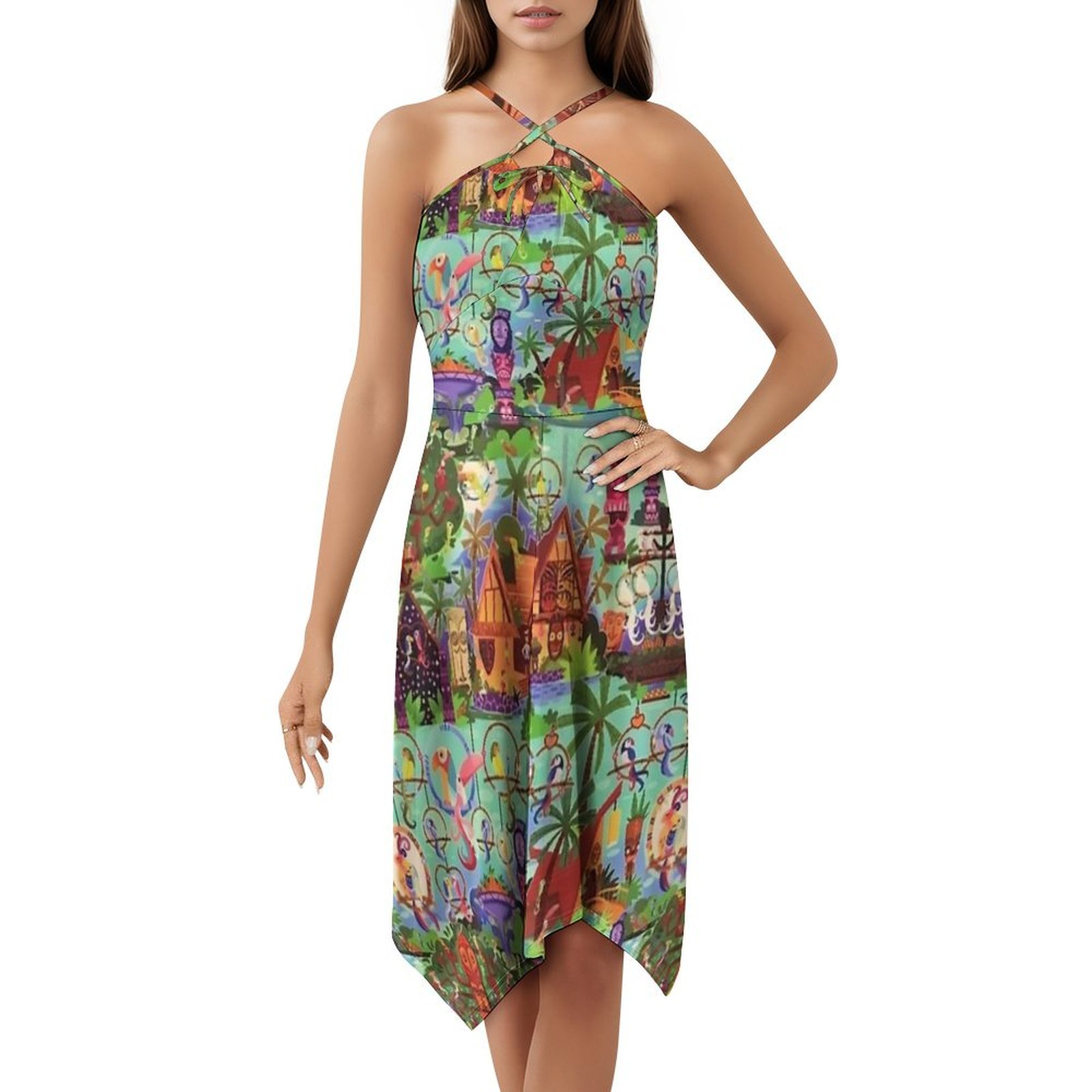 The ORIGINAL Enchanted Tiki Room Collage Dress Elegant Party Dresses ...