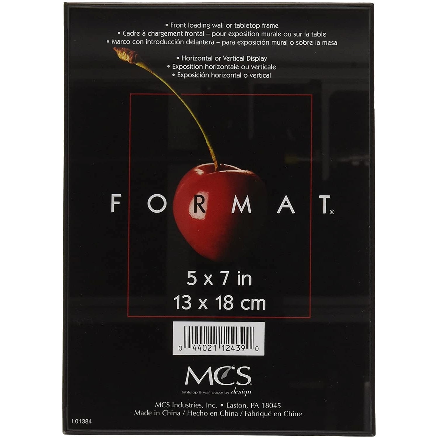 The ORIGINAL FORMAT FRONT-LOAD Black 5x7 frame - 5x7 - Walmart.com