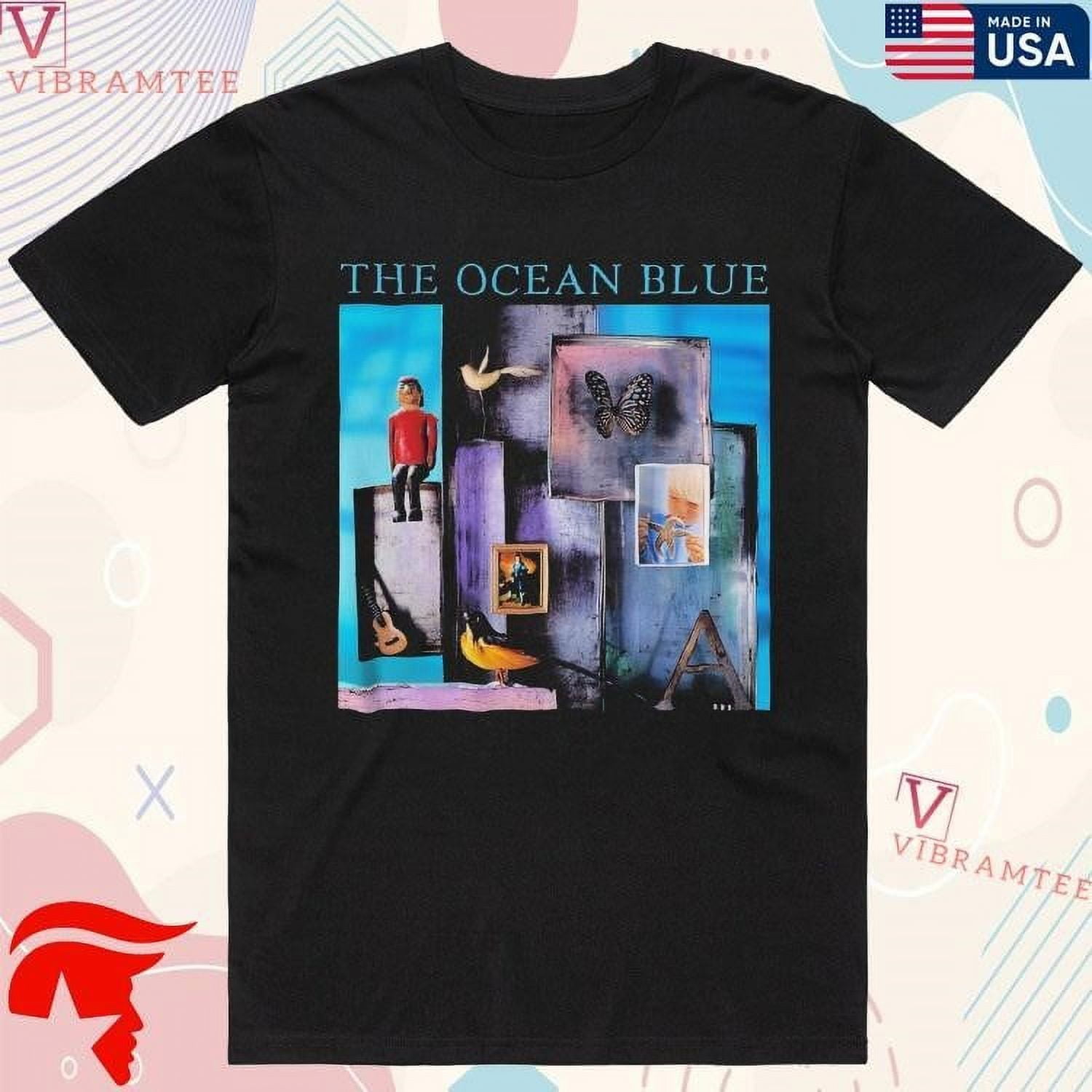 The Ocean Blue Davy Jones Locker Album Shirt - Walmart.com